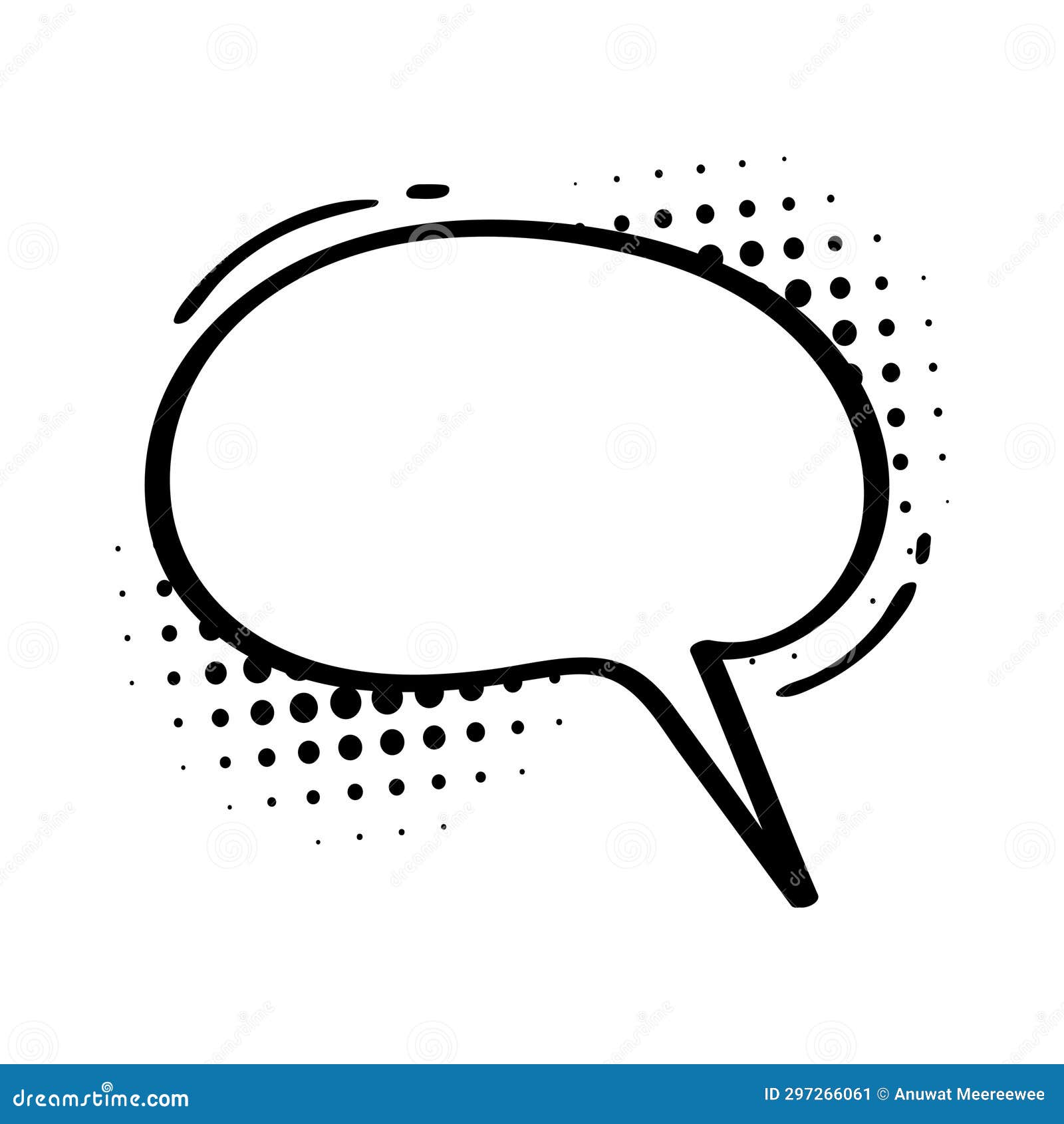 Comic Speech Bubbles. Comic Dialogue on Halftone Shadows. Dots Stock ...