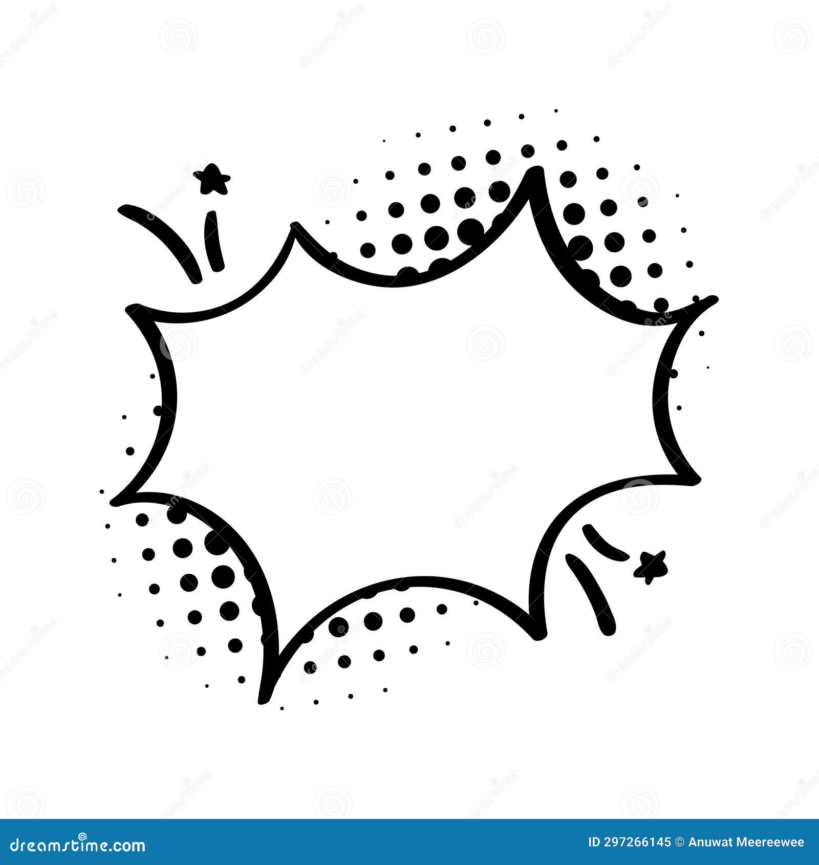 Comic Speech Bubbles. Comic Dialogue on Halftone Shadows. Dots Stock ...