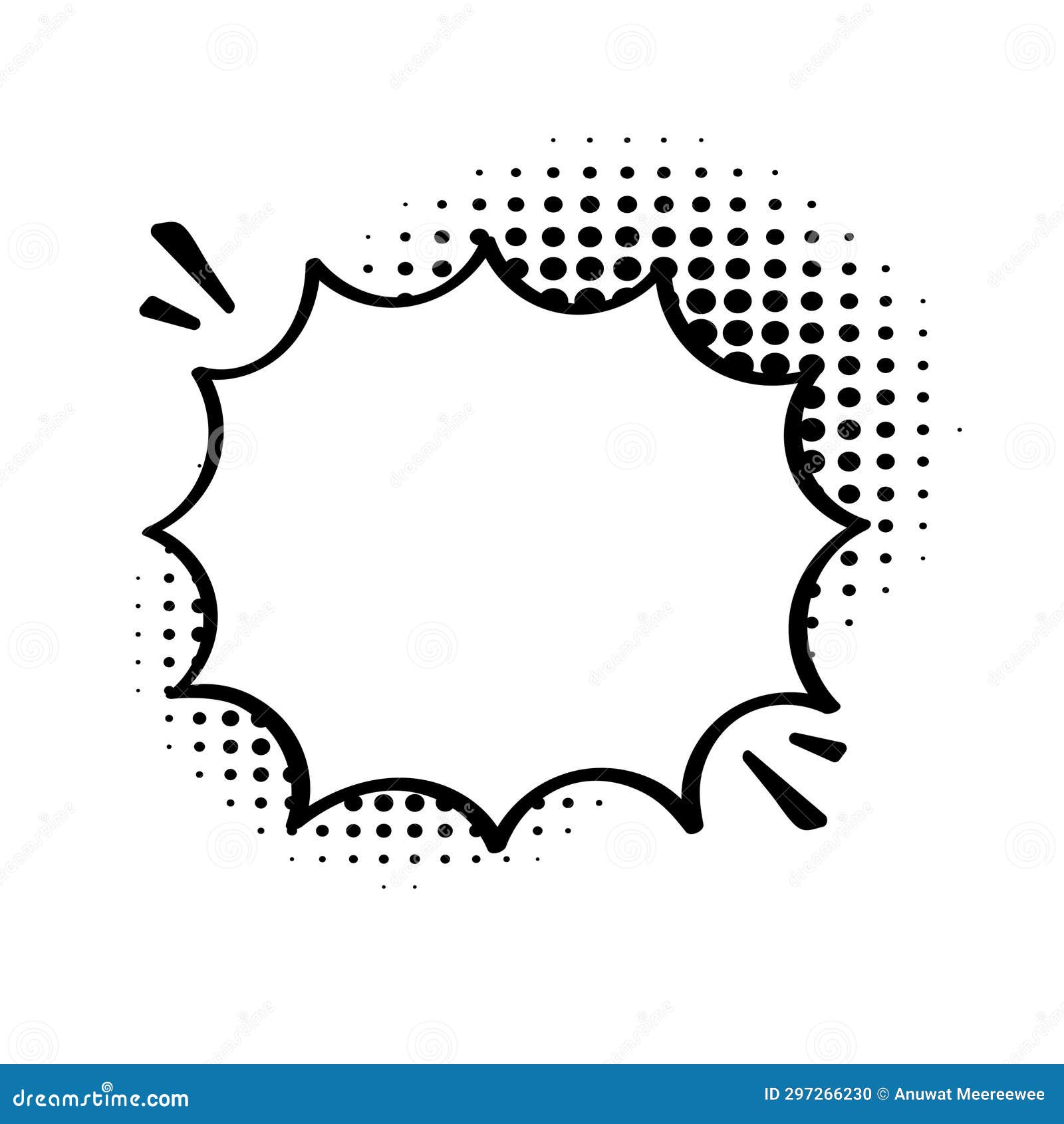 Comic Speech Bubbles. Comic Dialogue on Halftone Shadows. Dots Stock ...