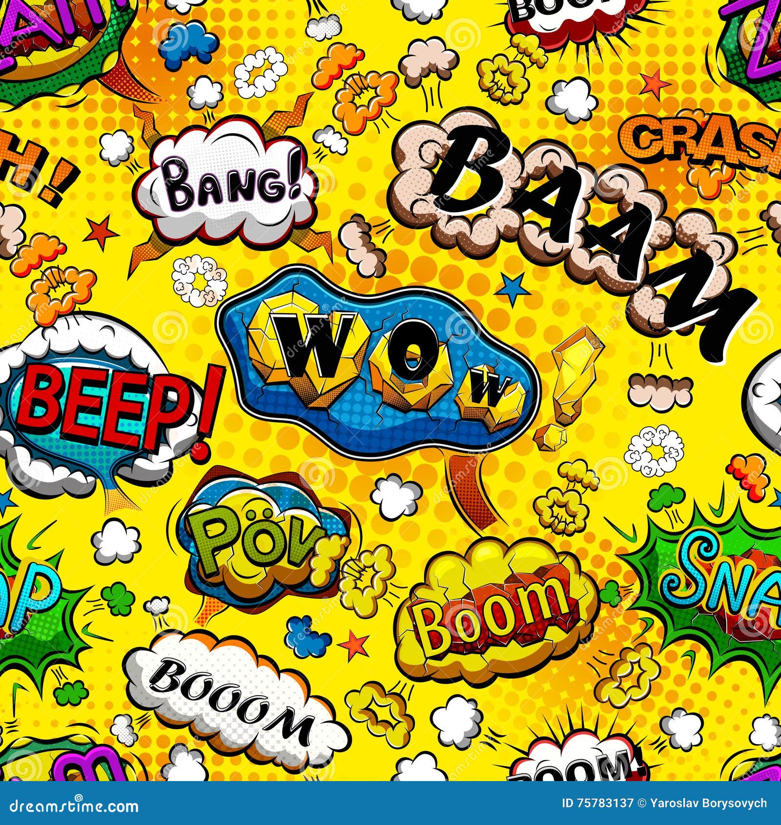 Beep Comic Book Explosion Bubble Vector Illustration | CartoonDealer ...