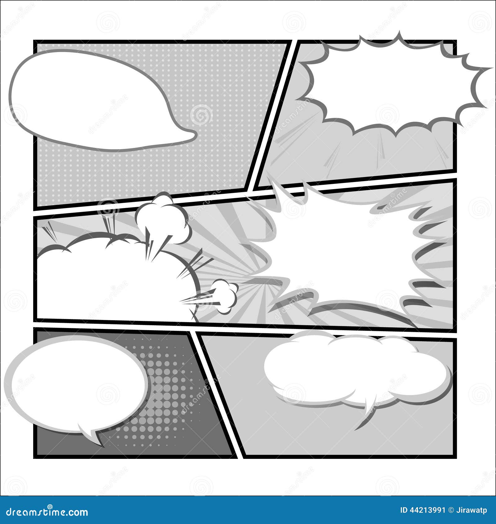 Comic Speech Bubbles,Vector Illustration Stock Vector - Illustration of ...