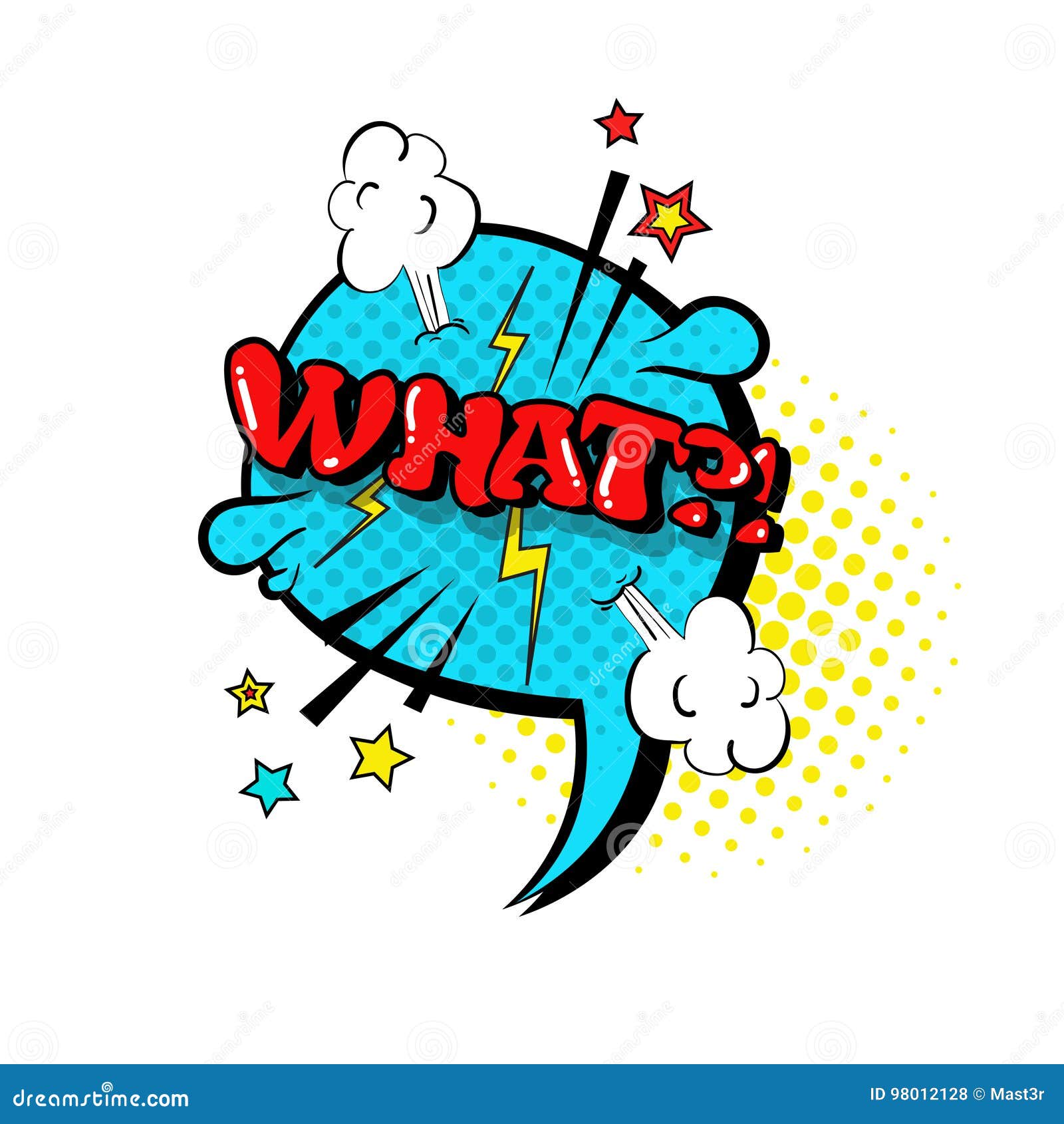 Comic What Happened Vector Illustration | CartoonDealer.com #79779210