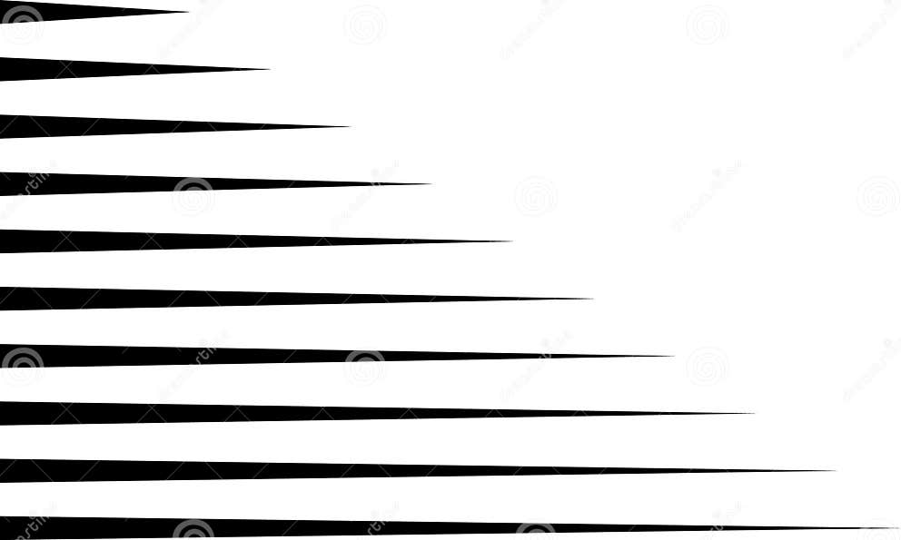 Comic Speed Motion Lines. Horizontal Fast Motion Lines for Comic Books ...