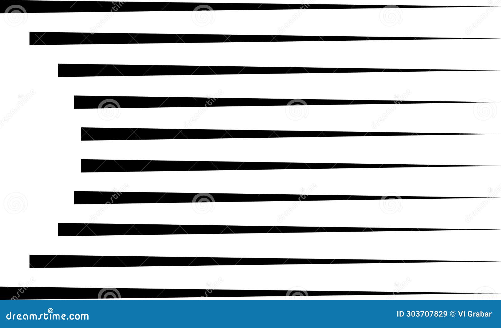 Comic Speed Motion Lines. Horizontal Fast Motion Lines for Comic Books ...
