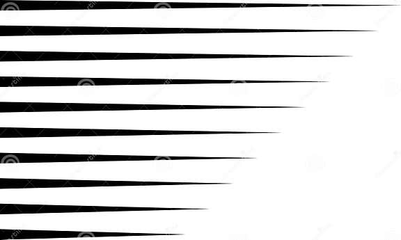 Comic Speed Motion Lines. Horizontal Fast Motion Lines for Comic Books ...