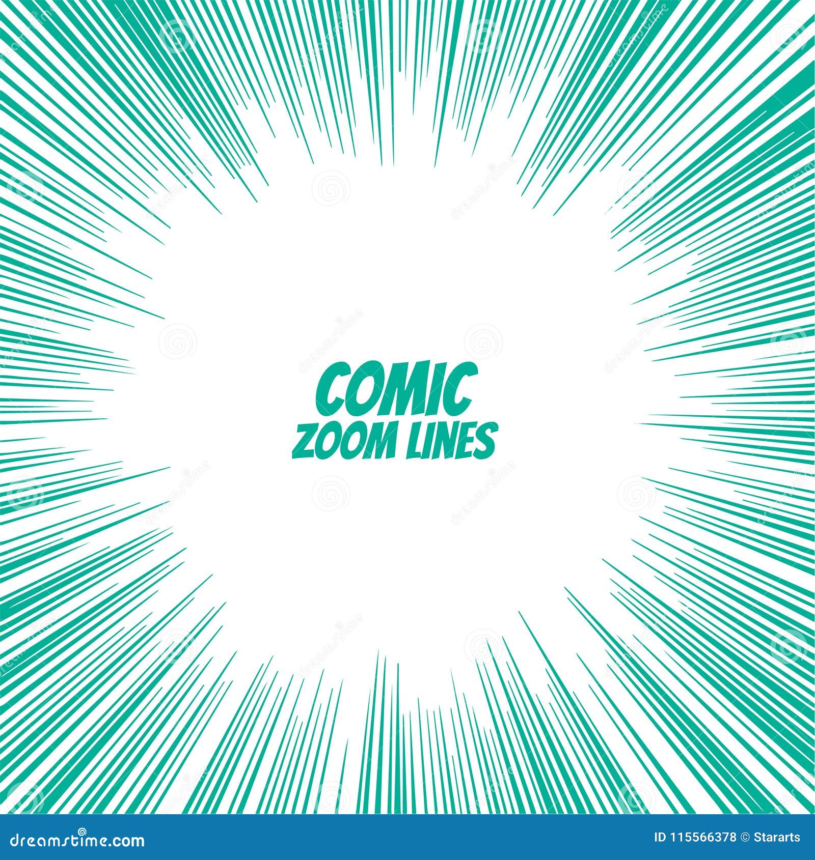 Comic Speed Zoom Lines Background Stock Vector - Illustration of comic ...