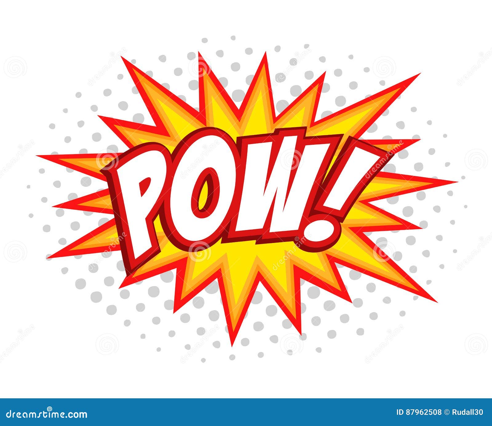 Comic Pop Art Splash Explosion Background. Speech Bubble With ...