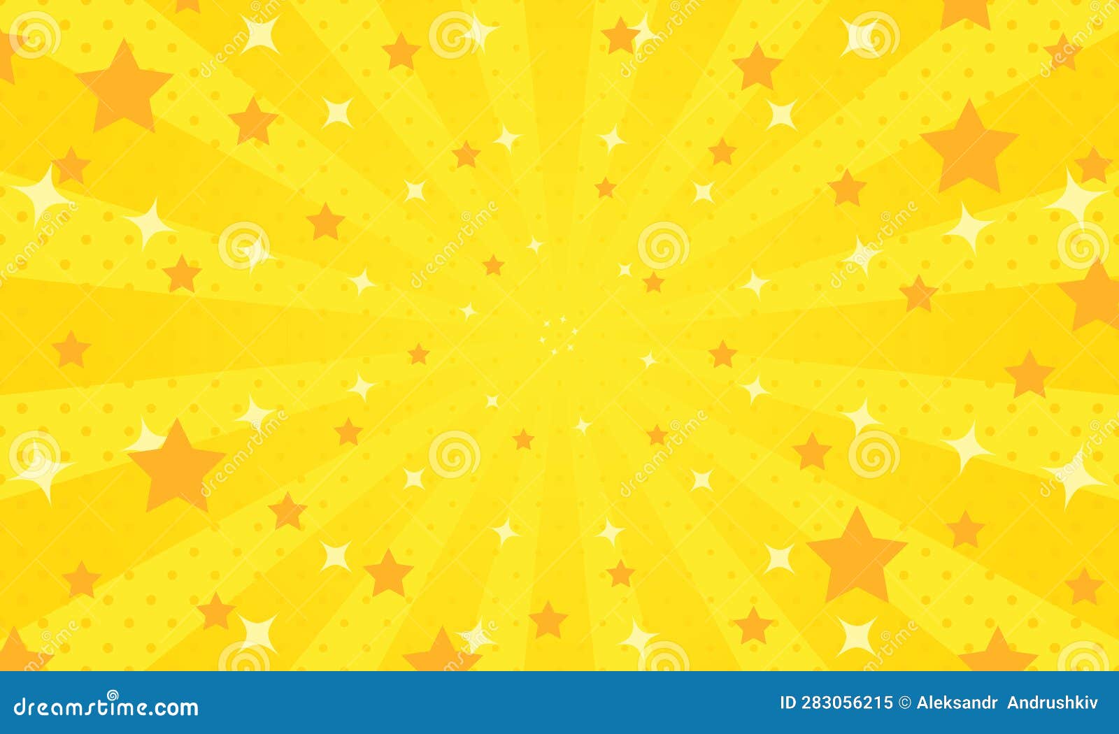 Comic star stock vector. Illustration of comic, golden - 283056215
