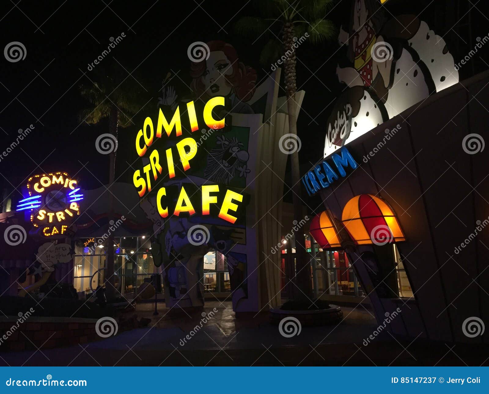 Comic Strip Cafe in Universal Studios in Orlando, FL Editorial ...
