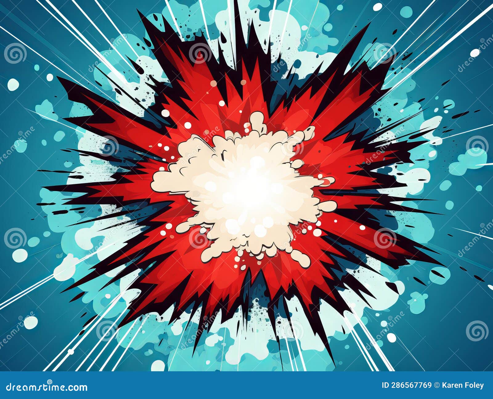 Comic Strip Word Background Stock Illustration - Illustration of word ...