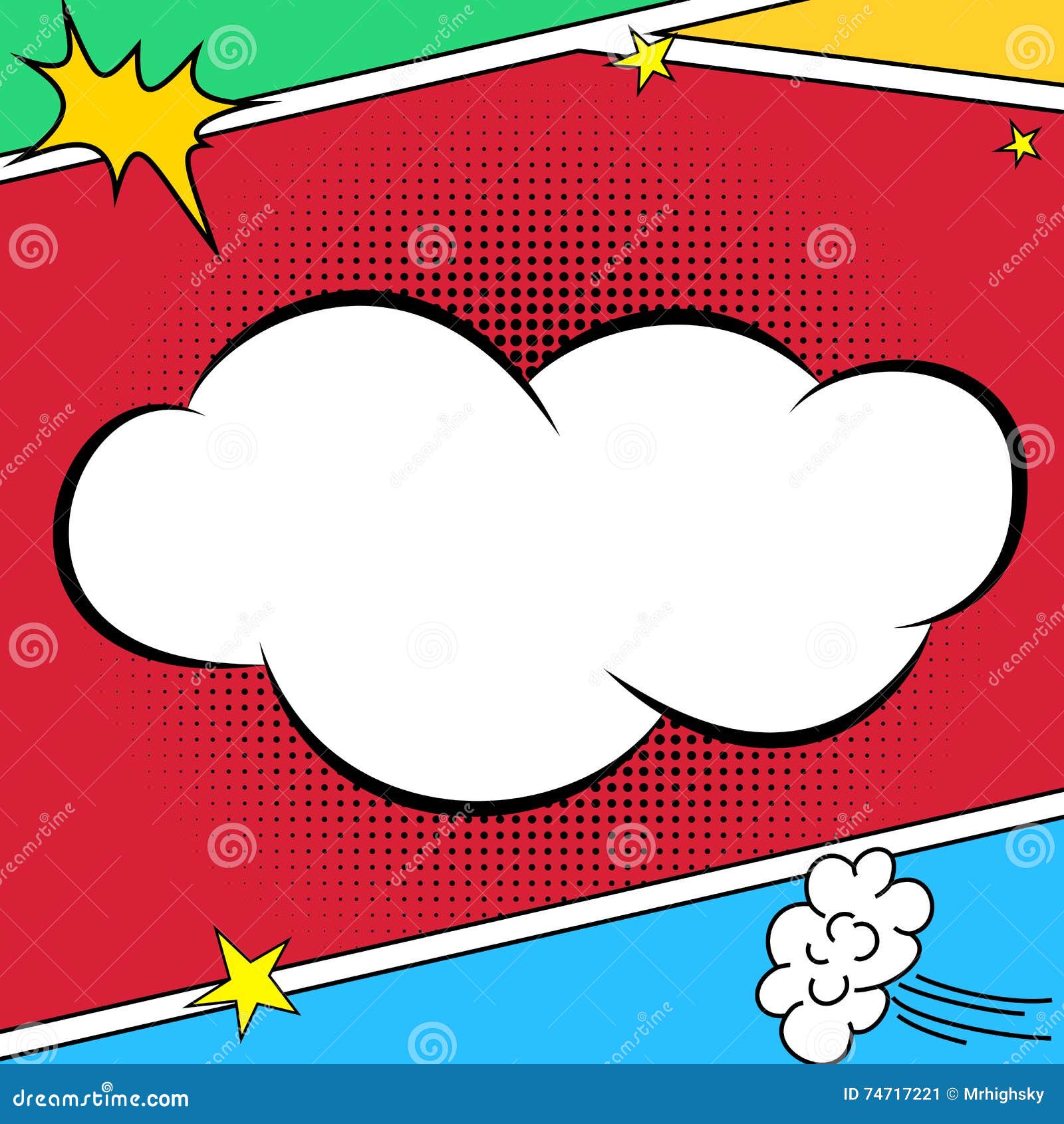Comic Style Bubble Background Stock Vector - Illustration of comic ...