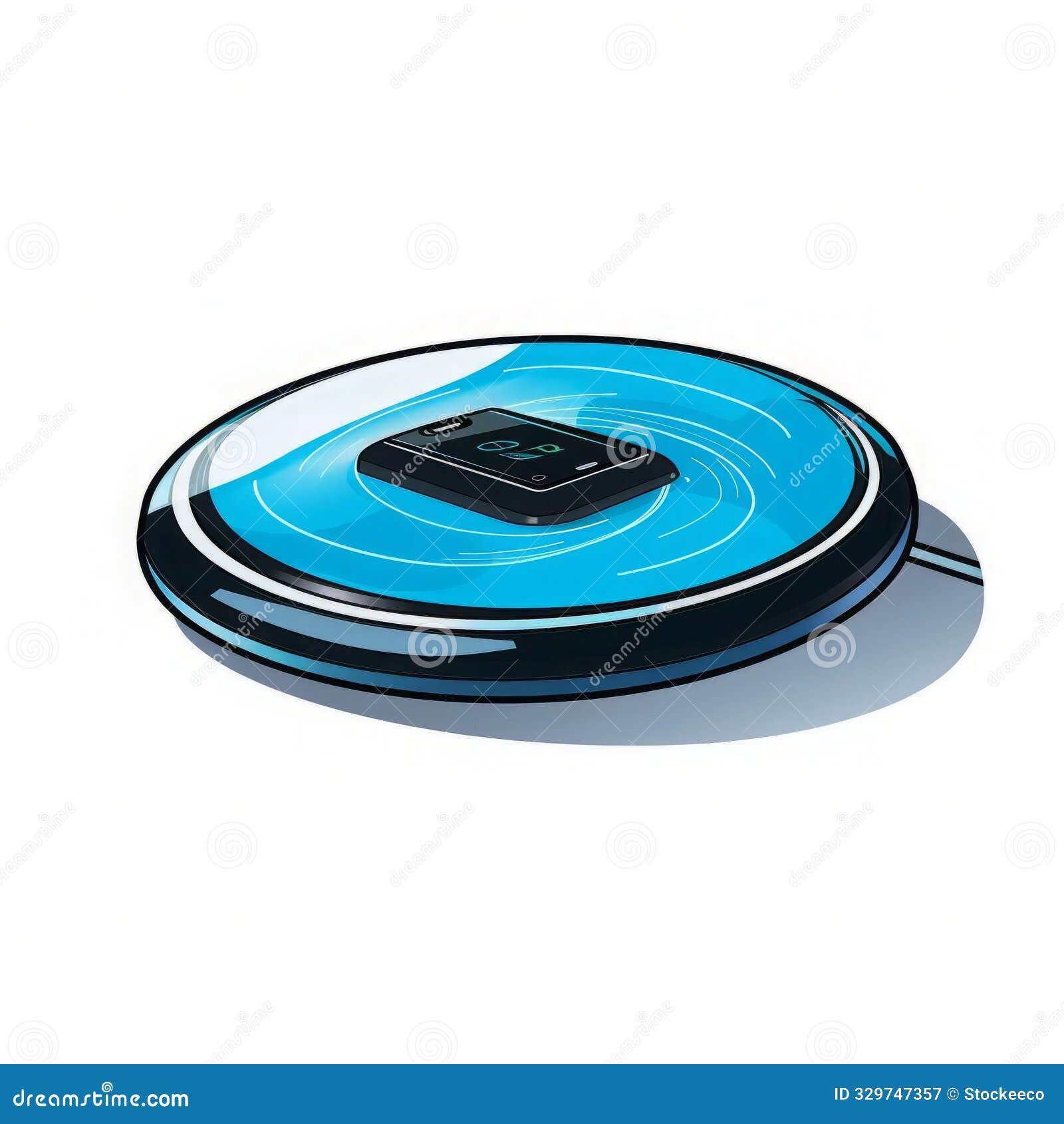Comic Style 2d Sprite of Wireless Charging on White Background Stock ...