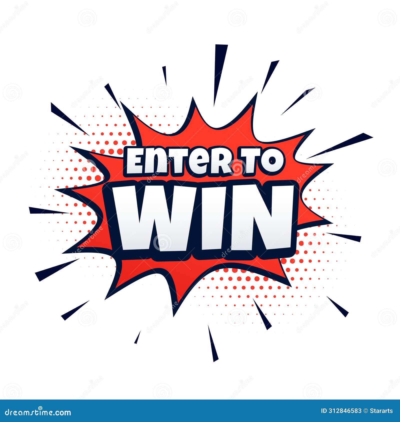 Comic Style Enter To Win Competition Background Play Giveaway Contest ...