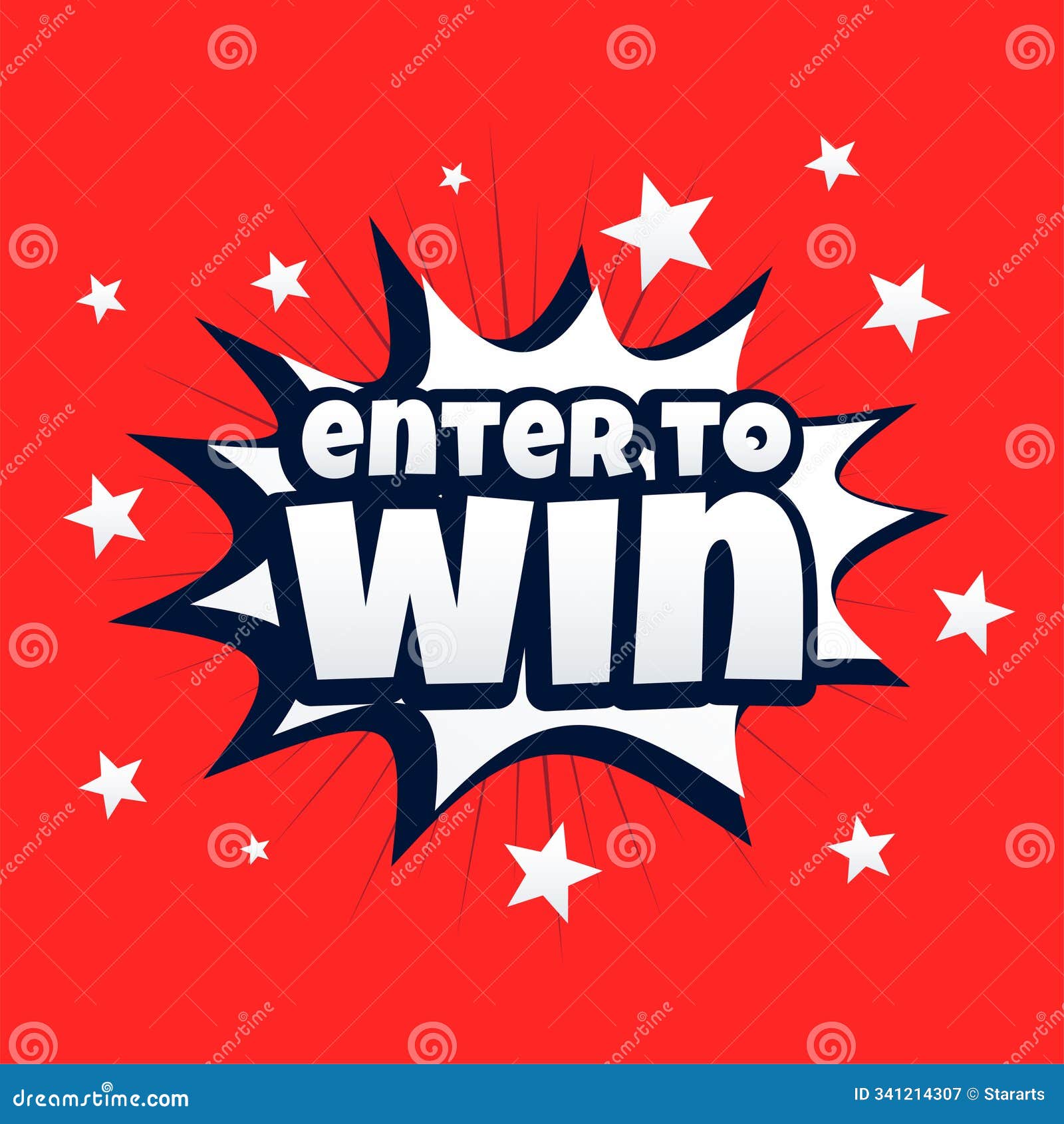Comic Style Enter To Win Prizes Template Experience the Thrill of ...