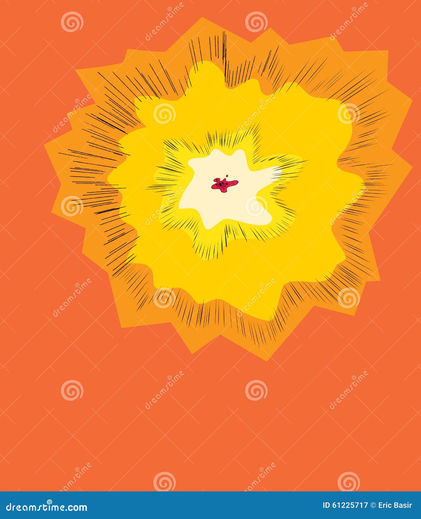 Comic Style Explosion stock illustration. Illustration of fire - 61225717