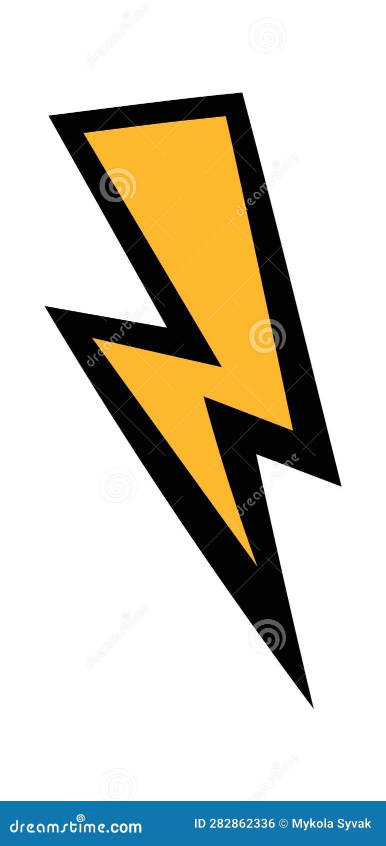 Comic Style Lightning stock vector. Illustration of frame - 282862336