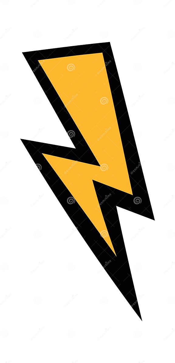 Comic Style Lightning stock vector. Illustration of frame - 282862336