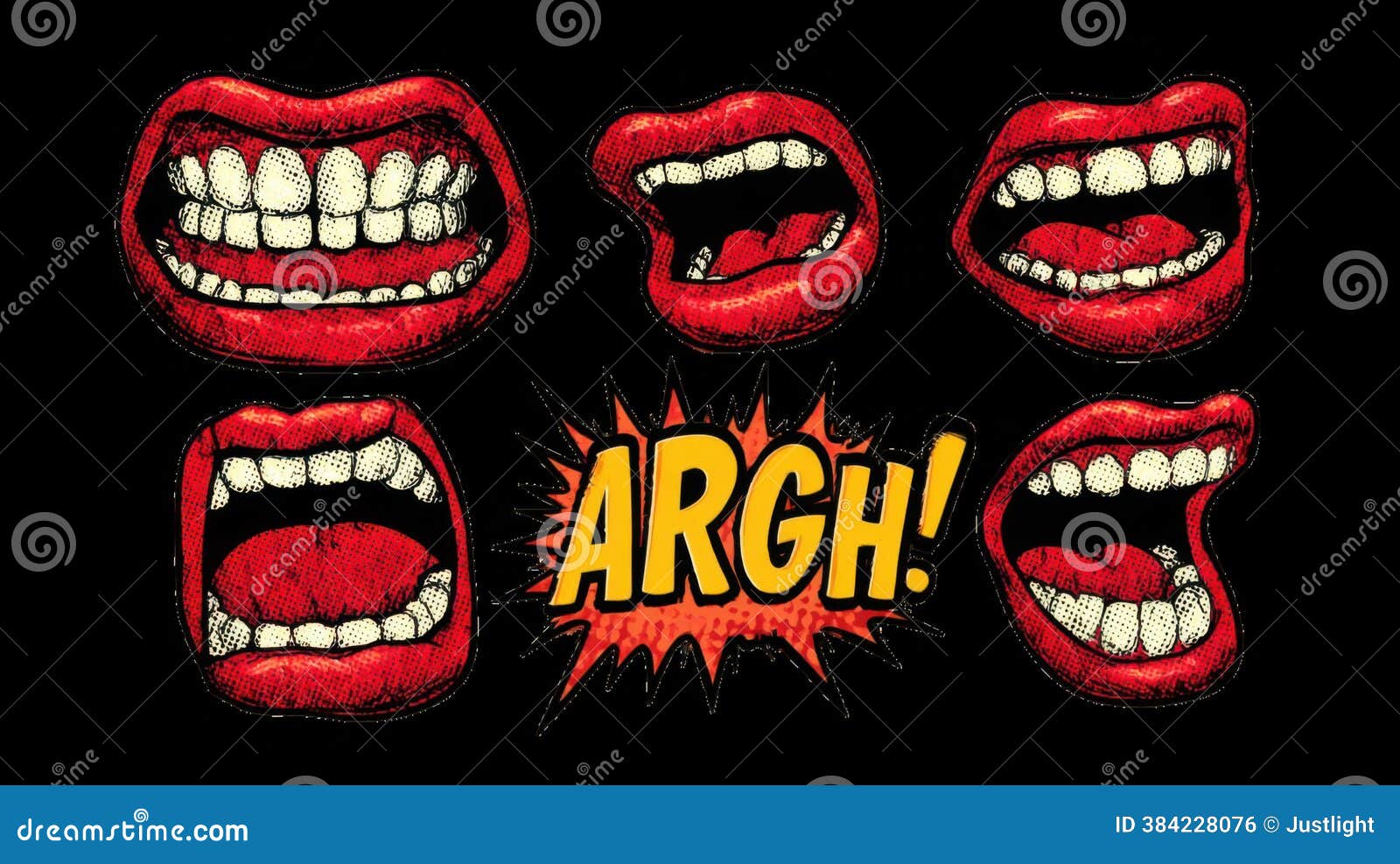 ARGH! Comic Word Cartoon Vector | CartoonDealer.com #47729675