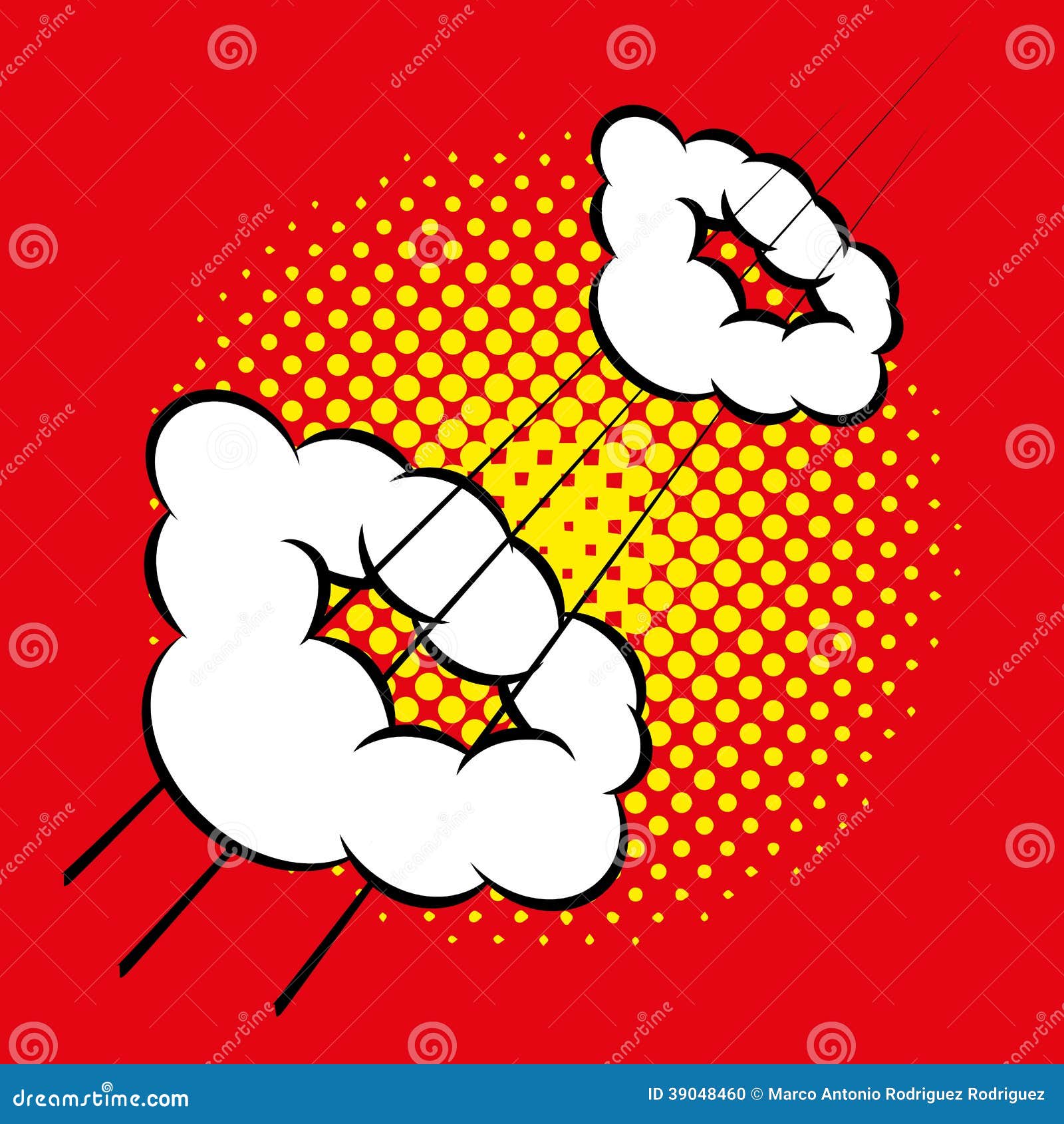 Comic Style Running Effect Isolated on Background Stock Vector ...