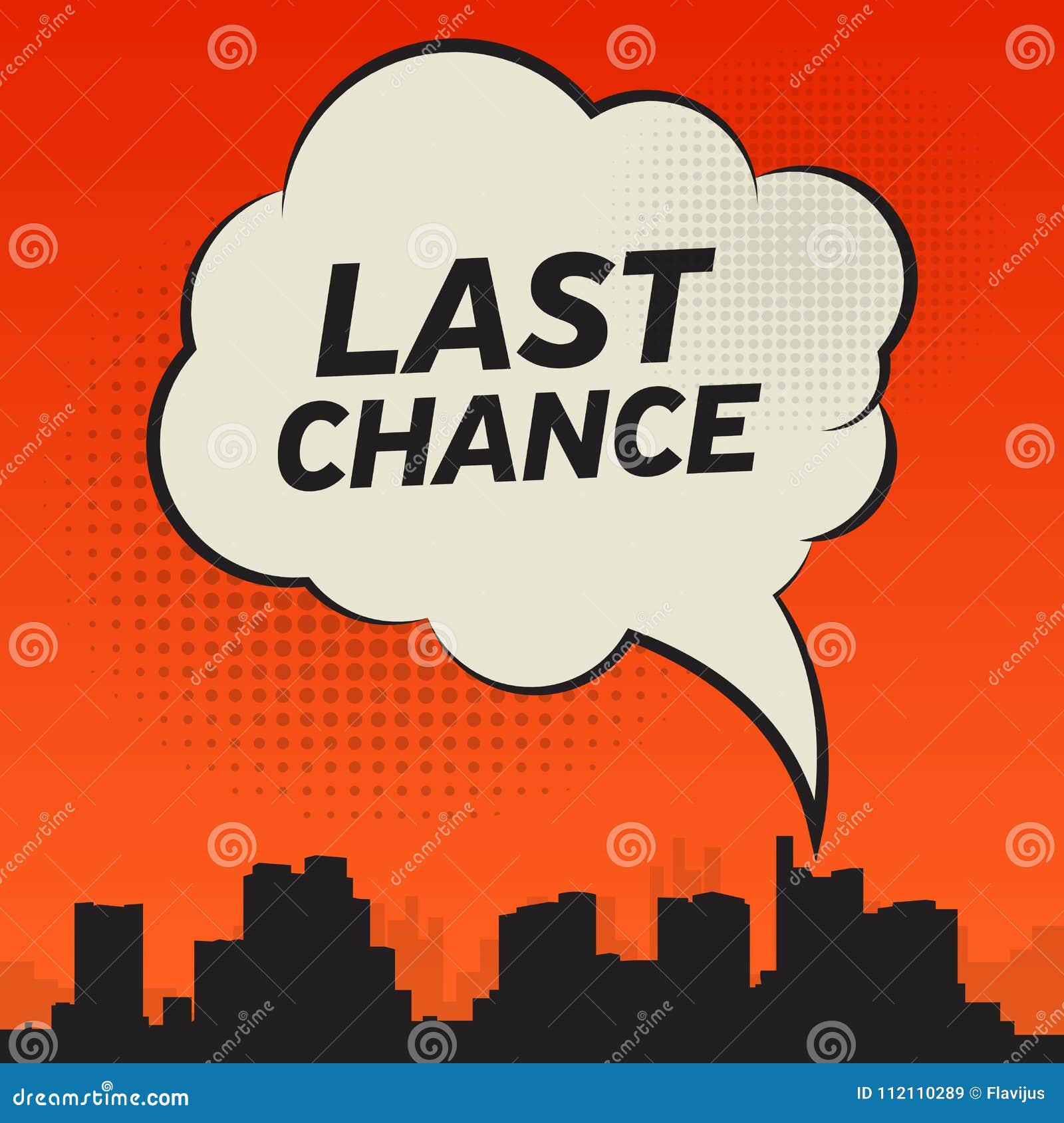 Comic Style Speech Bubble, Business Concept with Text Last Chance Stock ...