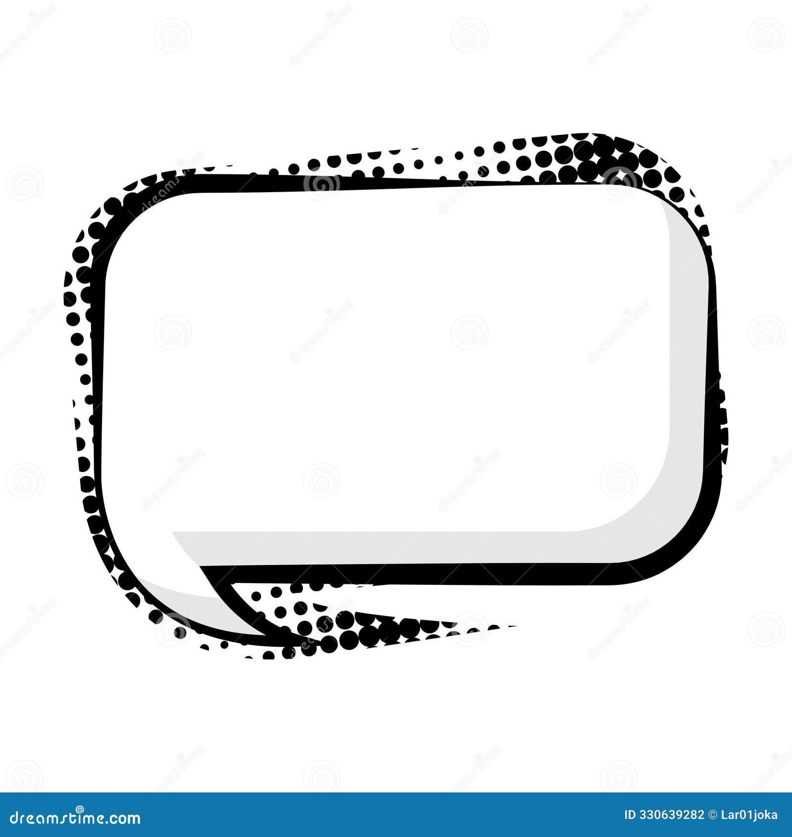 Comic-style Speech Bubble with Halftone Dot Pattern Design Stock Vector ...