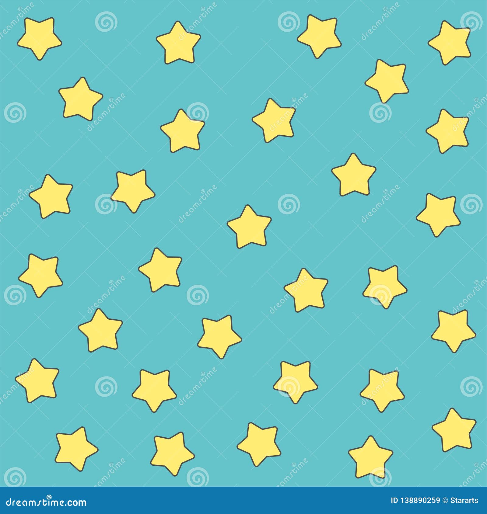 Comic Style Star Pattern Background Stock Vector - Illustration of ...