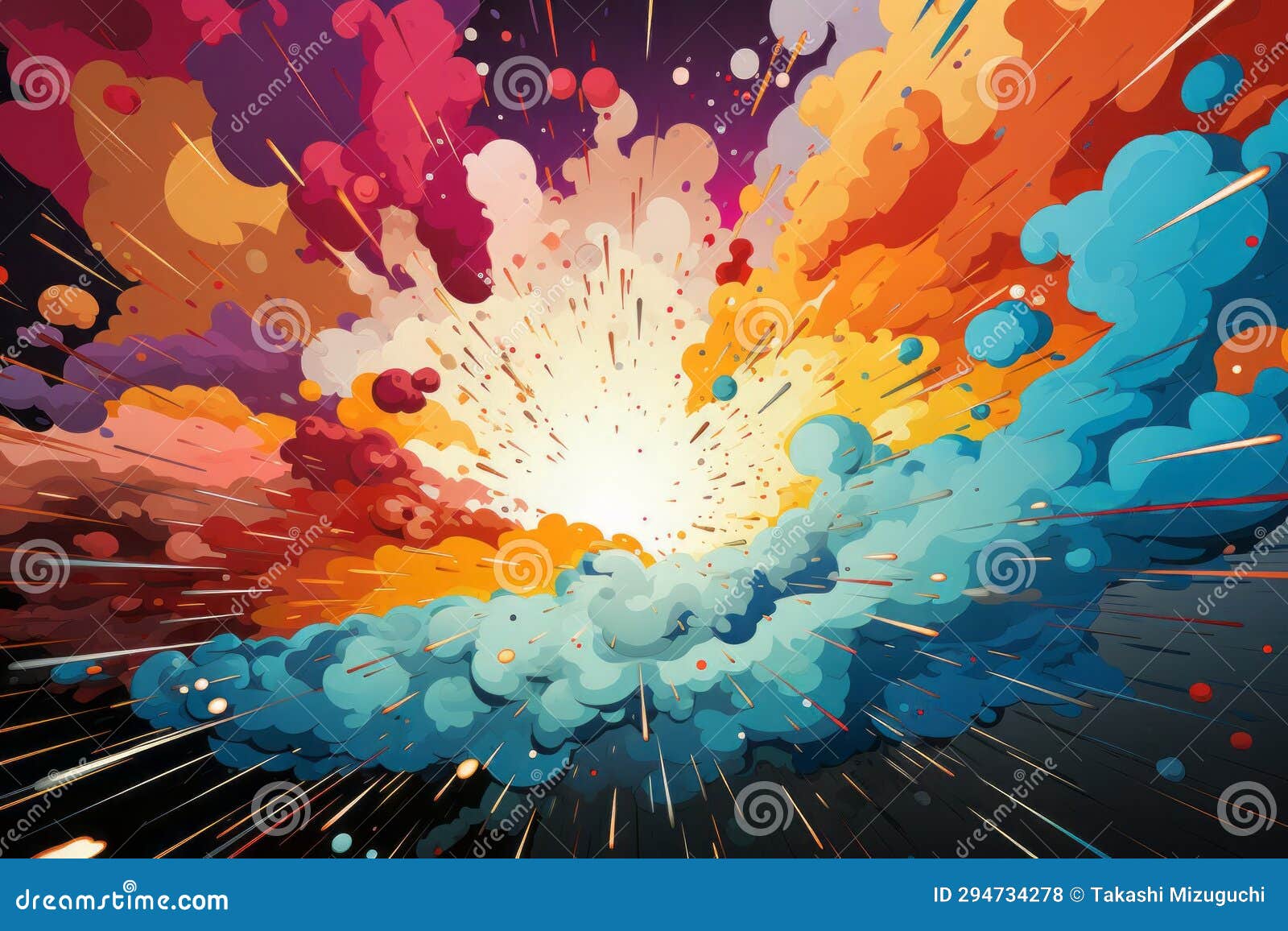 Comic Surge: the Art of High-Octane Movement in Vibrant Tones – AI ...