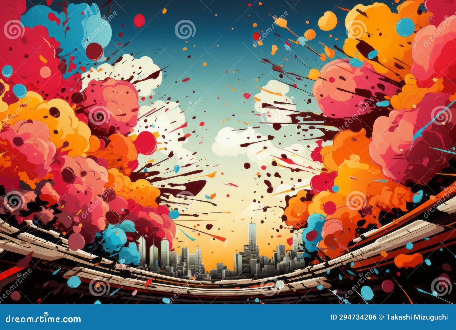 Comic Surge: the Art of High-Octane Movement in Vibrant Tones – AI ...