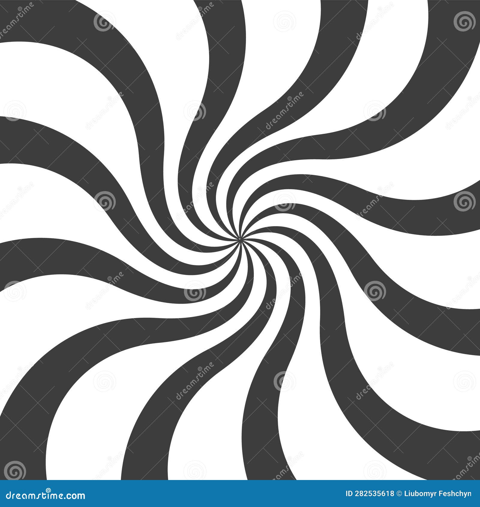 Comic Swirl Background. Swirl Radial Pattern or Abstract Sunburst ...