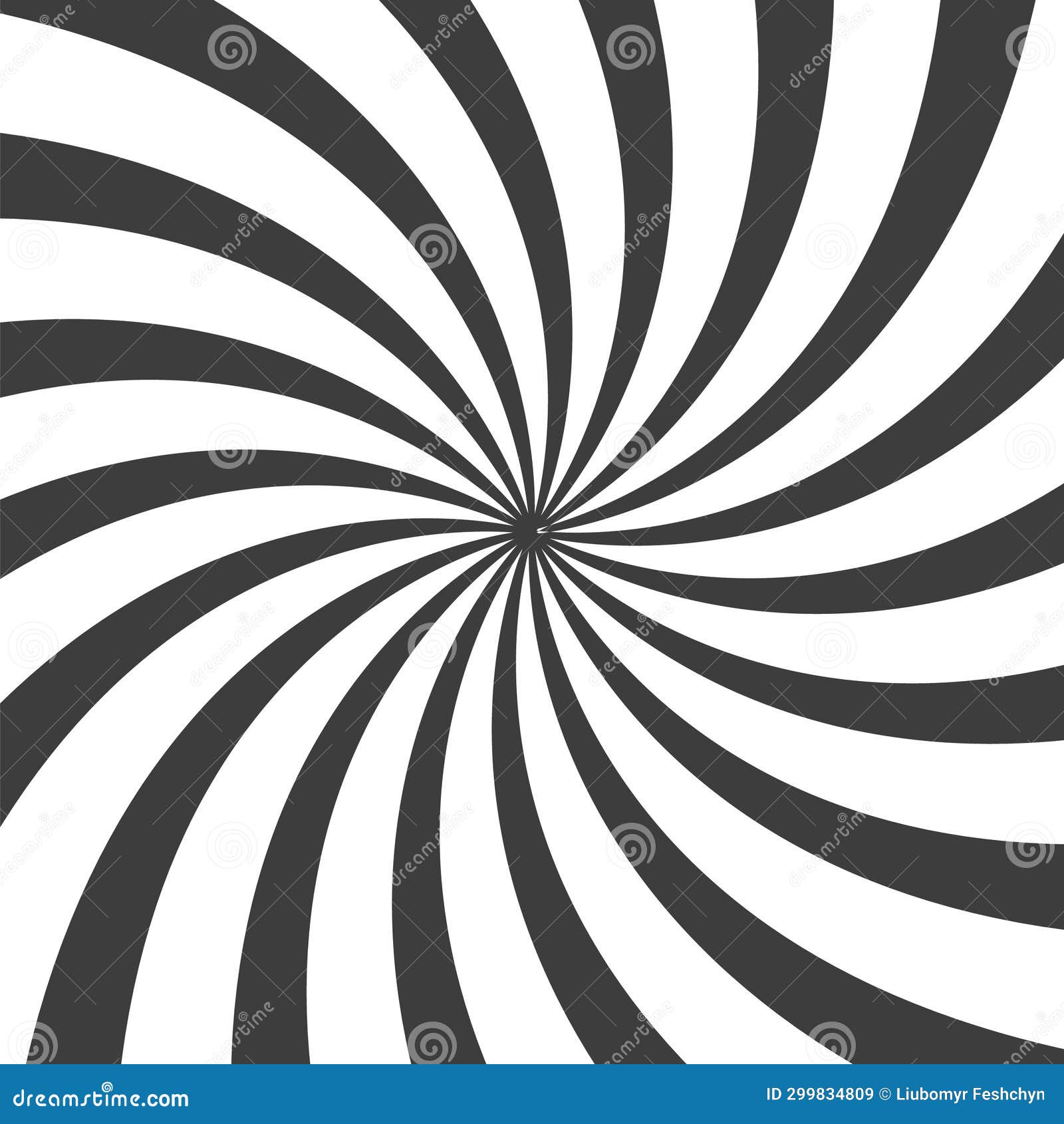 Comic Swirl Background. Swirl Radial Pattern or Abstract Sunburst ...