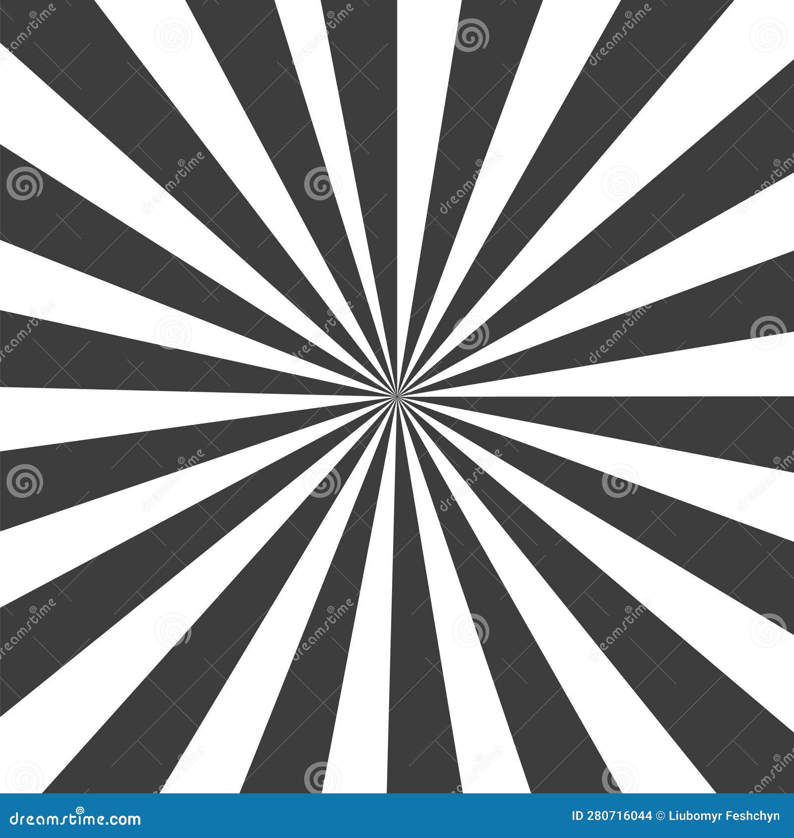 Comic Swirl Background. Swirl Radial Pattern or Abstract Sunburst ...