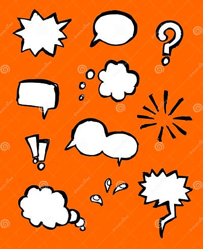 Comic symbols collection stock vector. Illustration of talking - 21996777