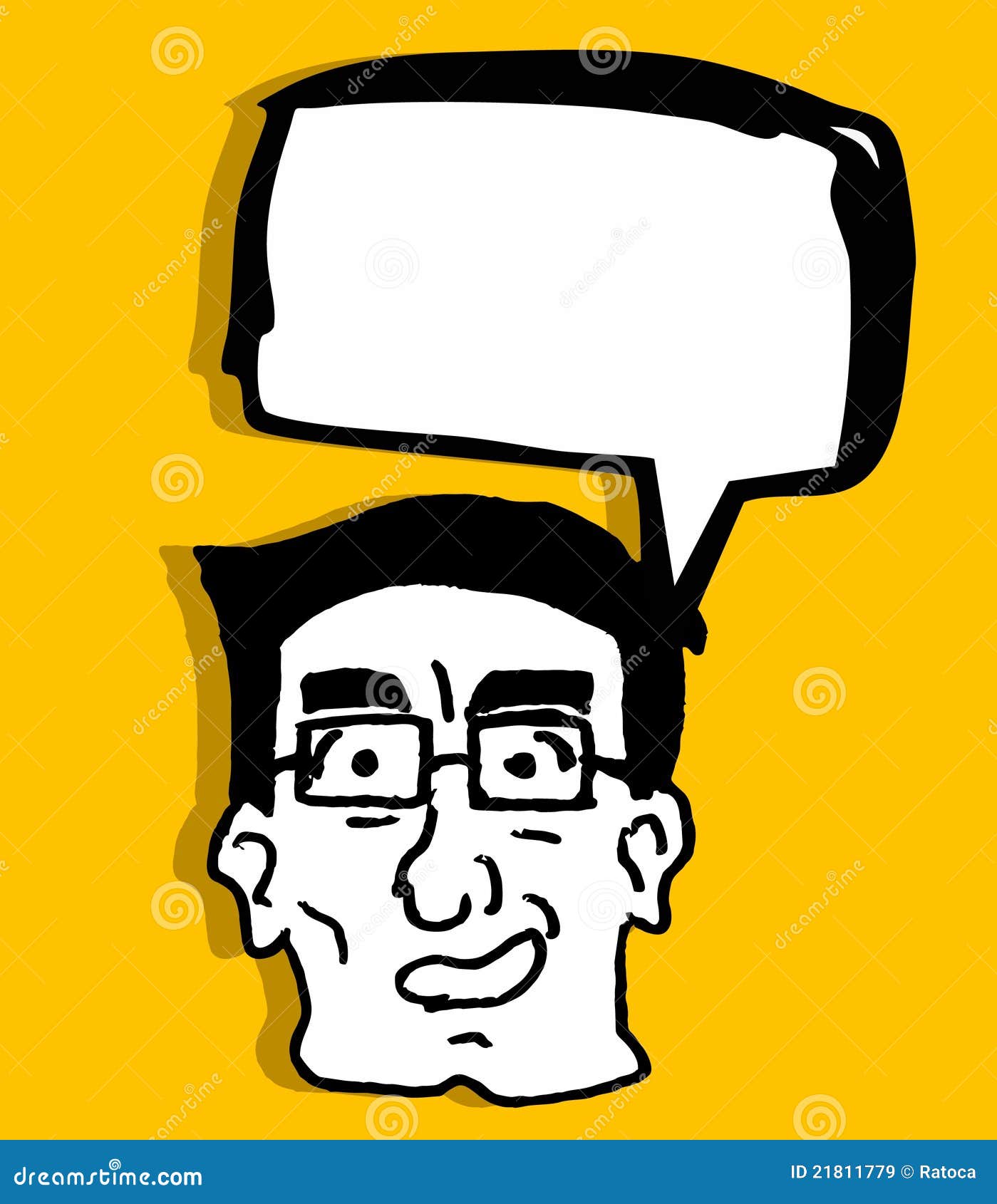 Comic talking stock vector. Illustration of face, opinion - 21811779