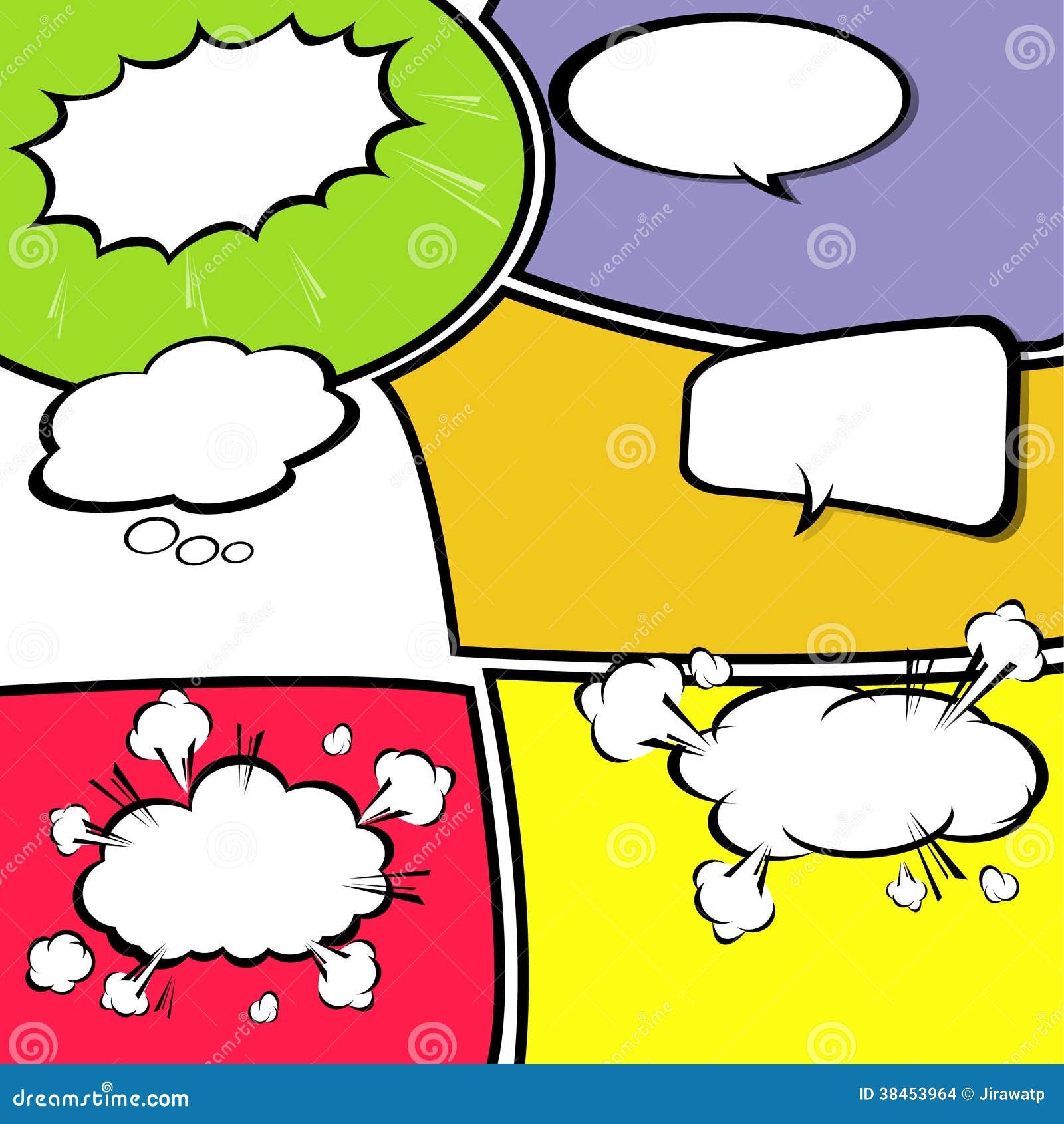 Comic template Vector stock vector. Illustration of paper - 38453964