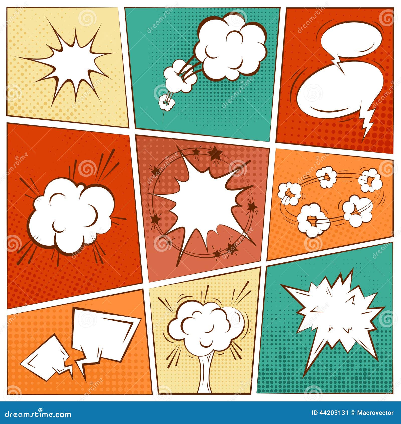 Comic text bubble blank stock vector. Illustration of empty - 44203131