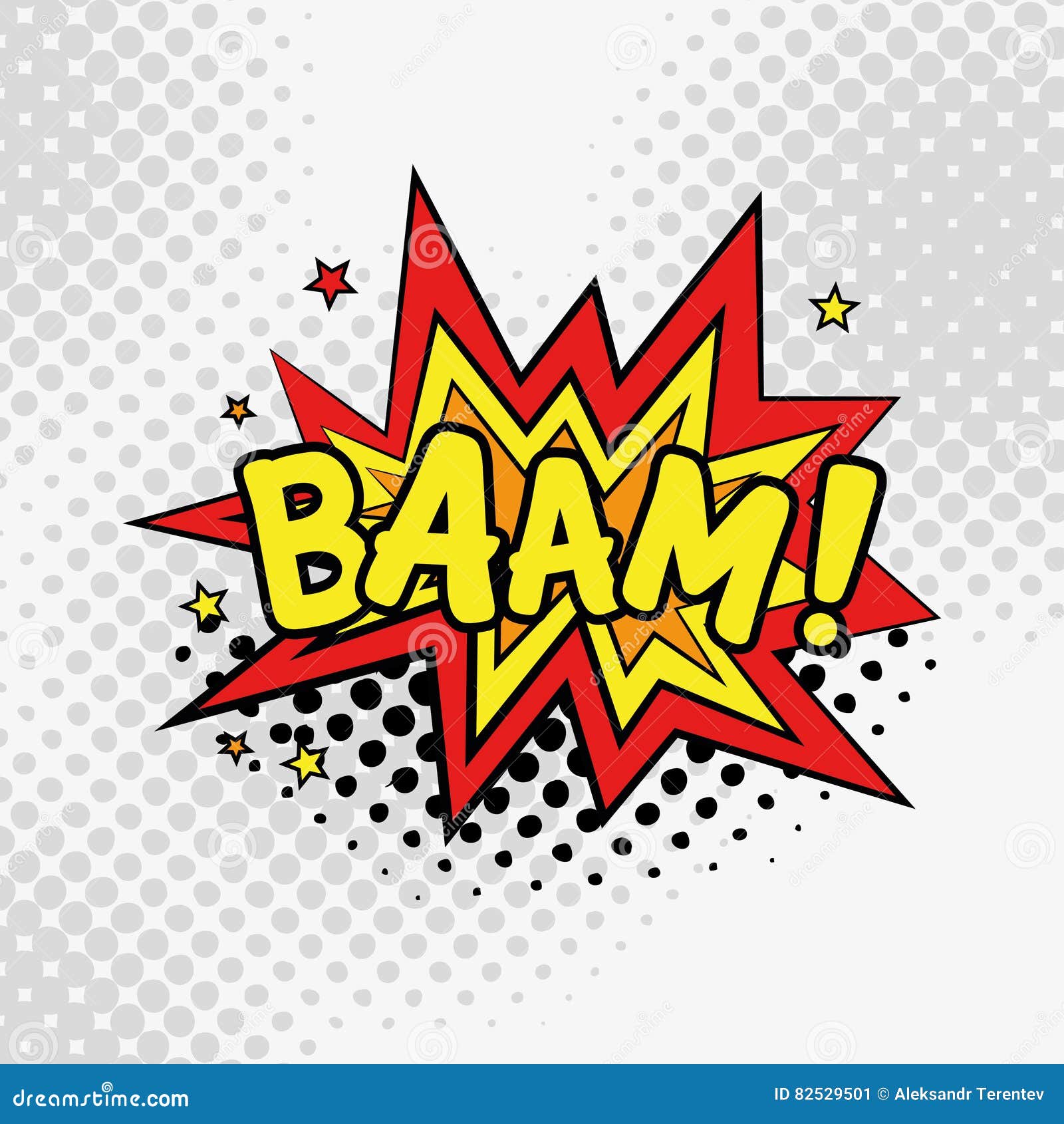 Comic Text, Pop Art Style.BAAM Stock Vector - Illustration of chatting ...