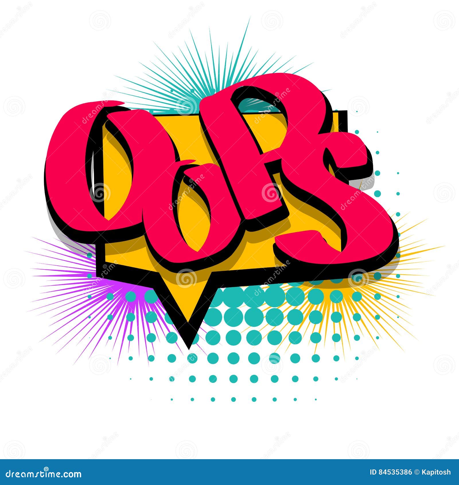 Oops And Splash Oh And Poof Comic Sounds Visualization Seamless Pattern ...