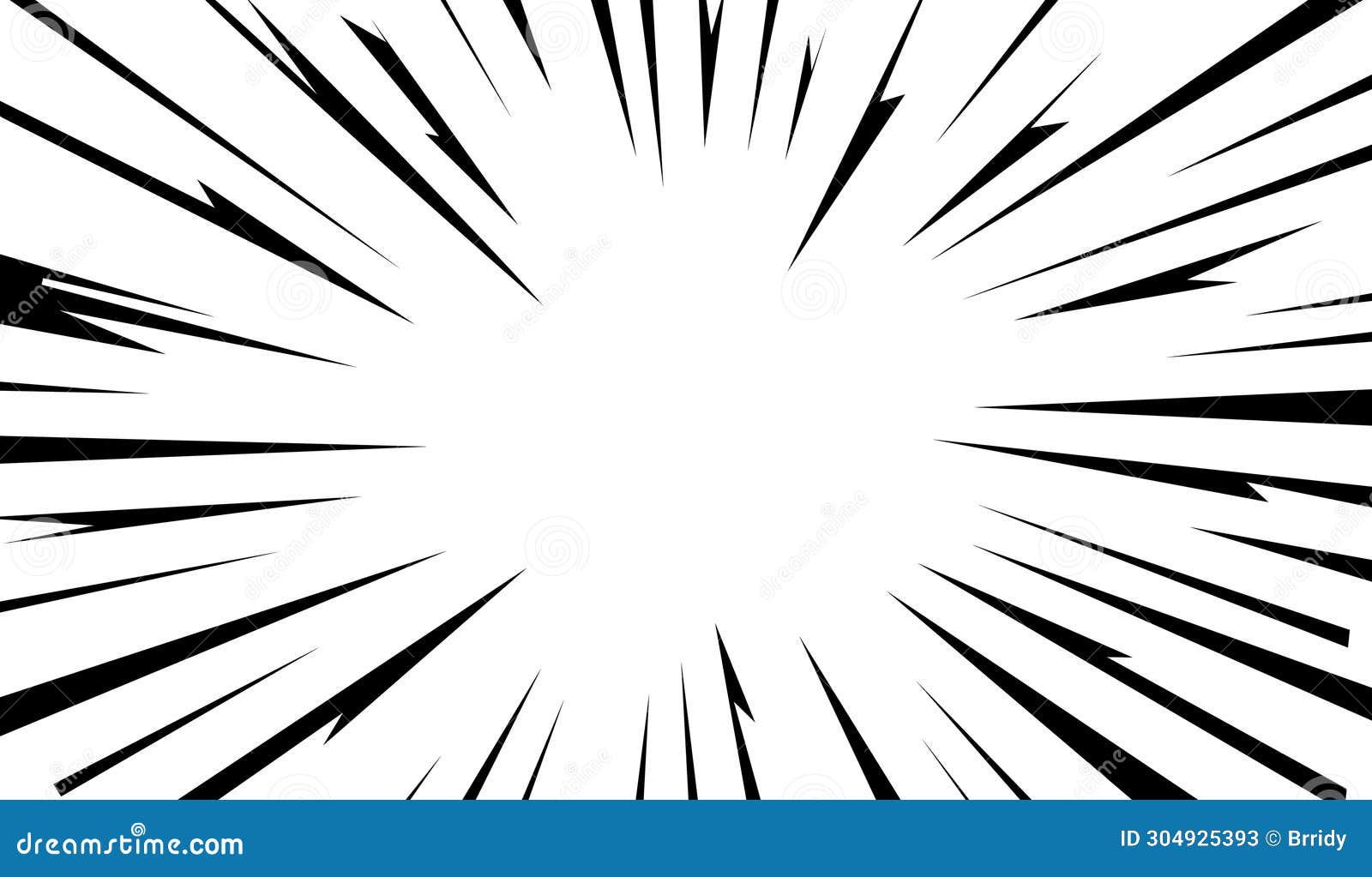 Comic Thunder Explosion Rays in Manga Book Anime Style. Vector Explode ...