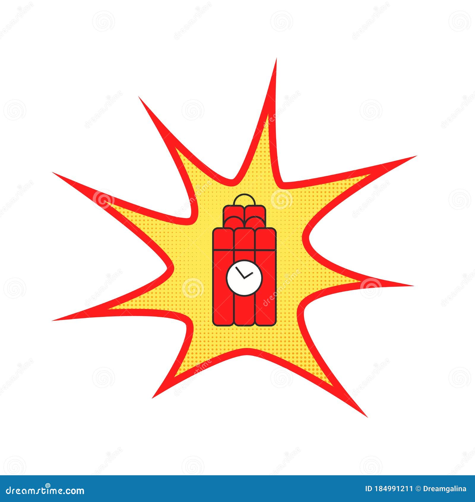 TNT Detonator Box Symbol Isolated Cartoon Vector Illustration ...