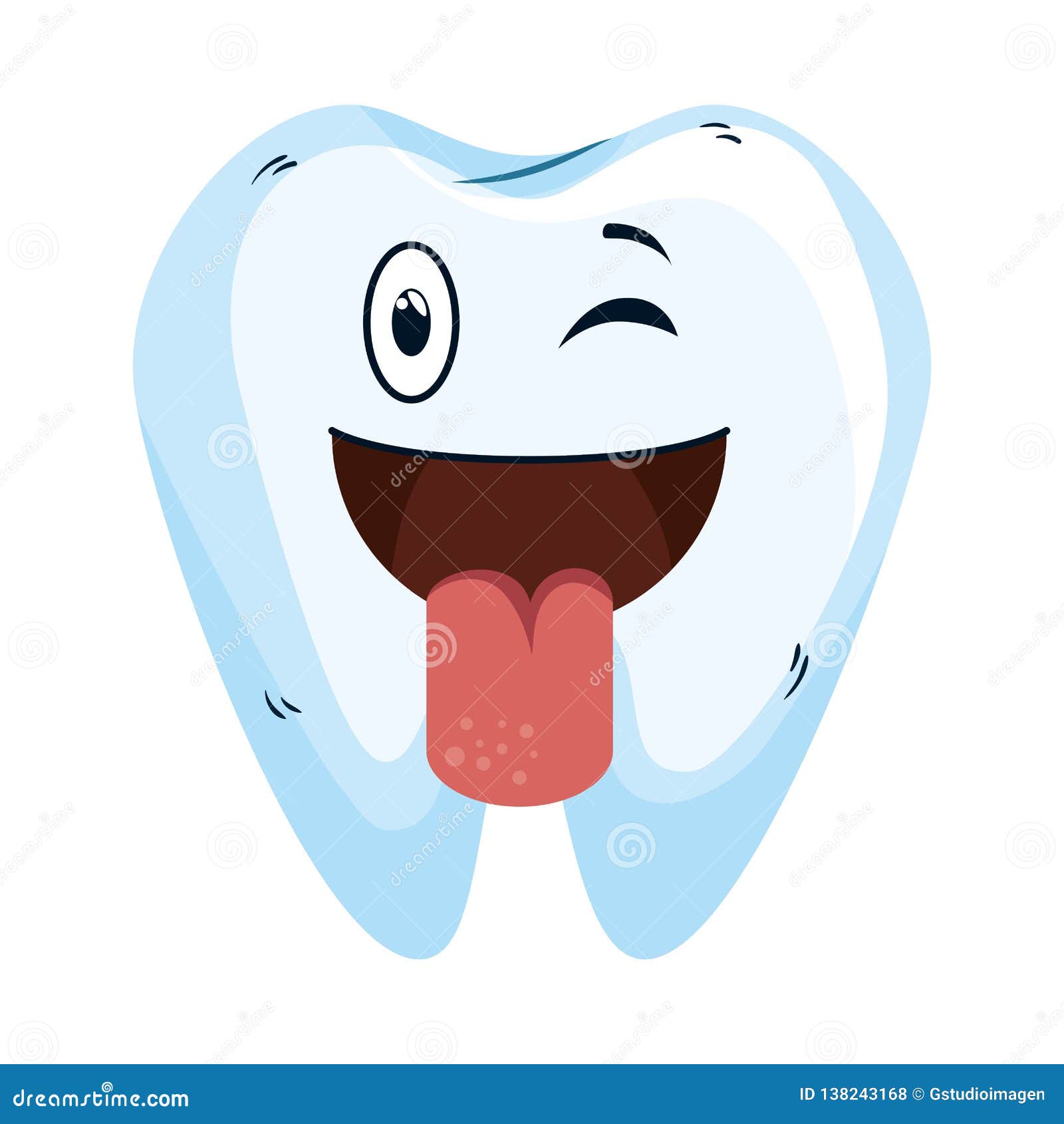 Tooth Happy, Sad And Crying Face Icons. Vector Illustration ...