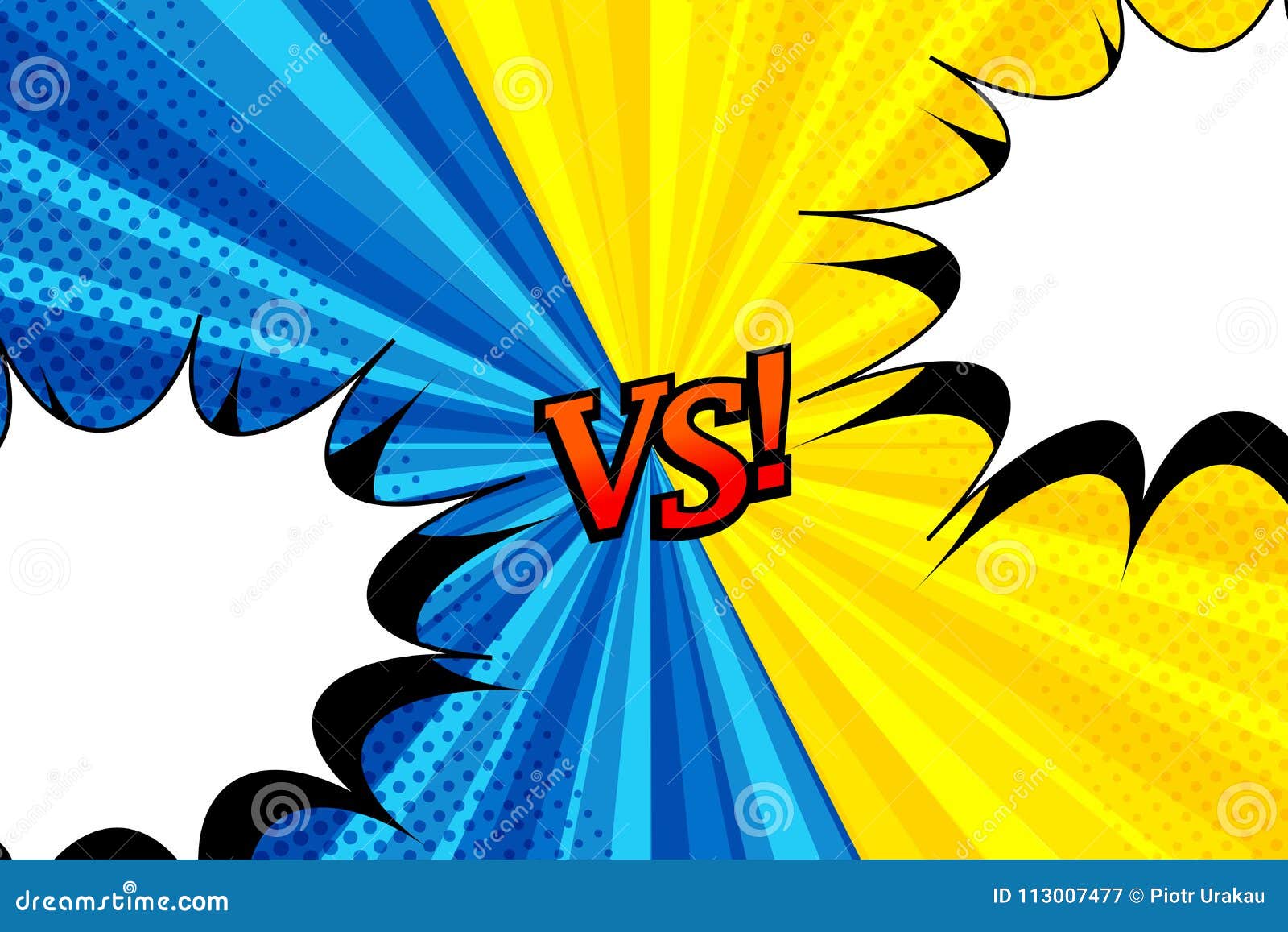 Comic Versus Horizontal Background Stock Vector - Illustration of ...