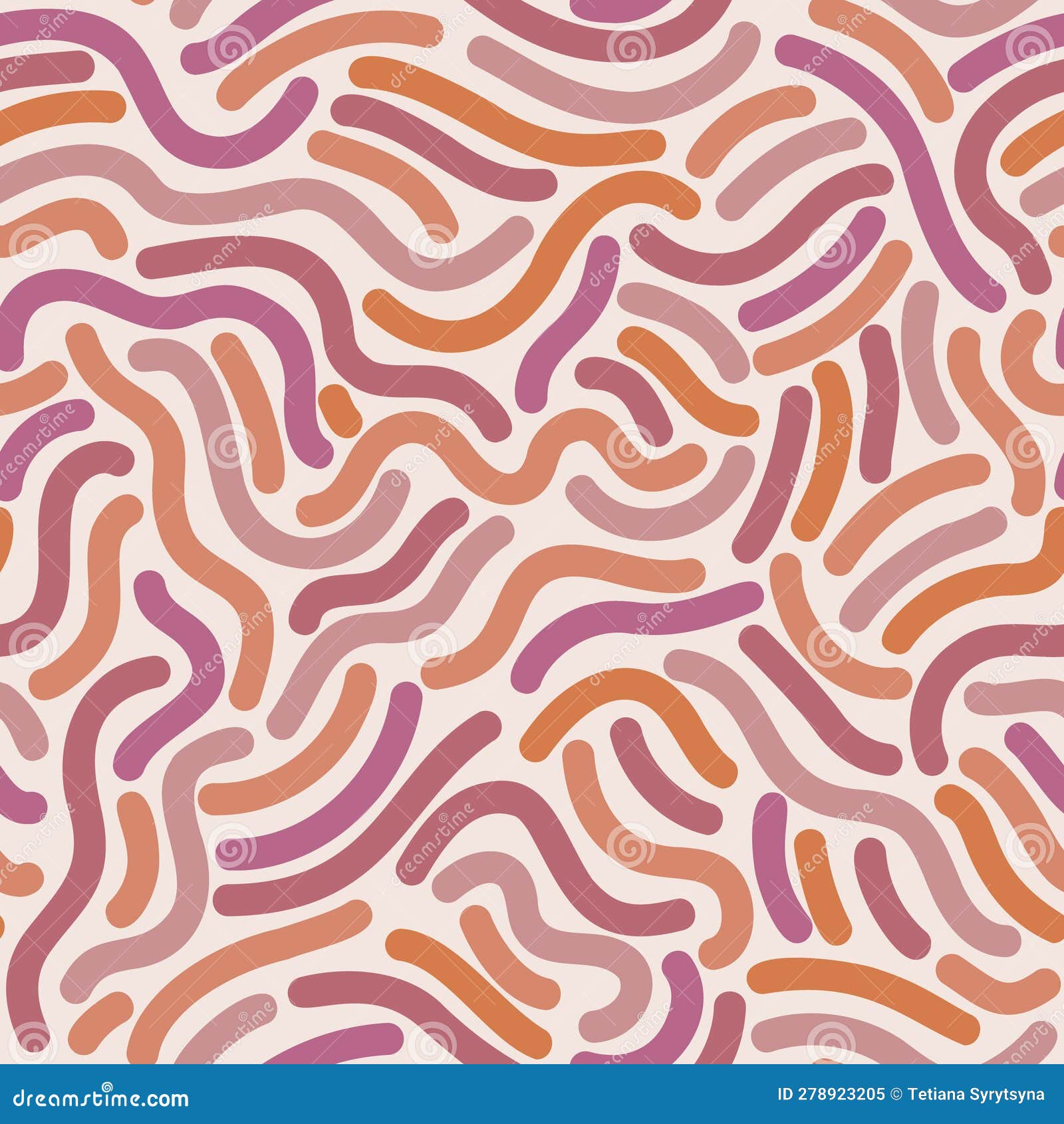 Comic Wavy Squiggle Texture Background. Curved Waved Stripes, Lines ...