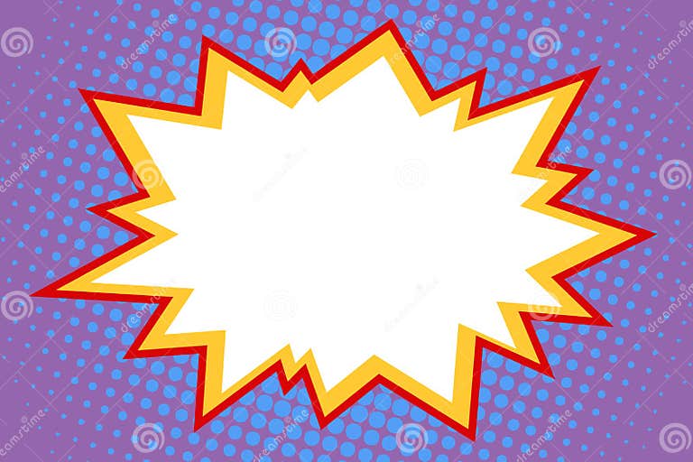 Comic white explosion stock vector. Illustration of smash - 101778159