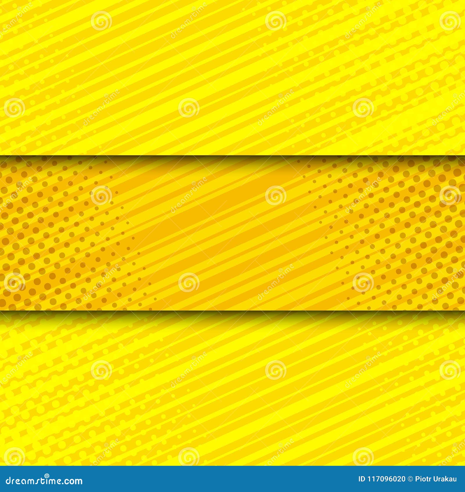 Comic Yellow Bright Horizontal Banners Stock Vector - Illustration of ...