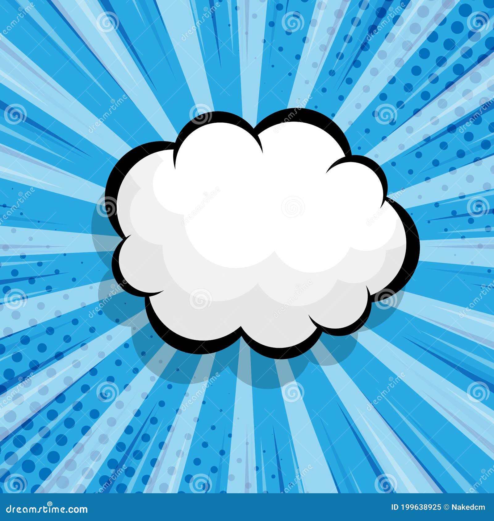 Comic Zoom Lines Motion Background Vector Illustration | CartoonDealer ...