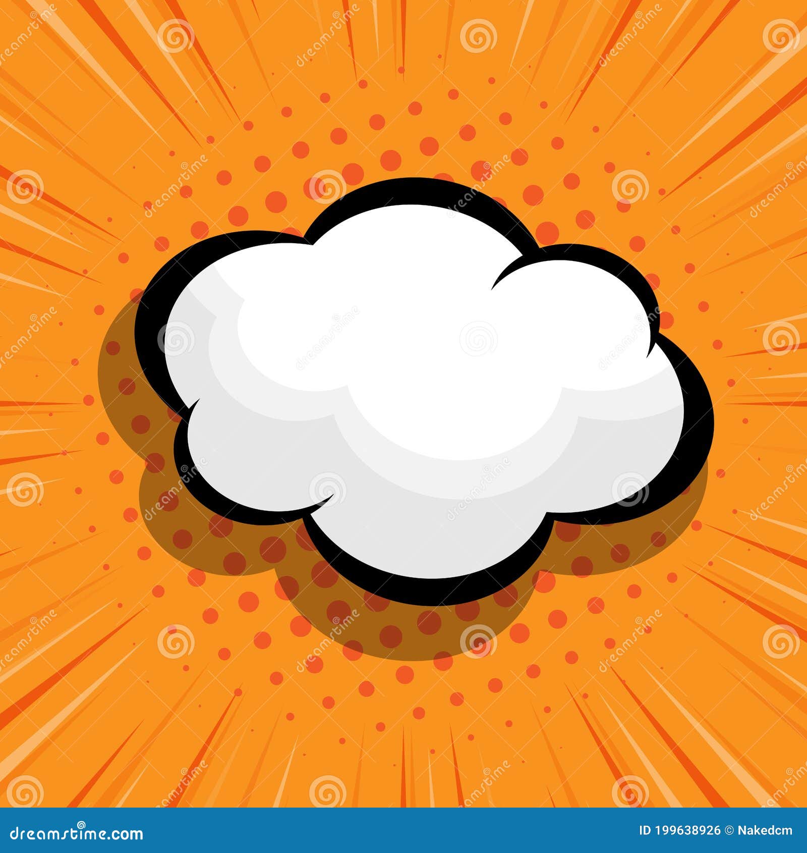 Comic Zoom Background With Siren Light Vector Illustration ...