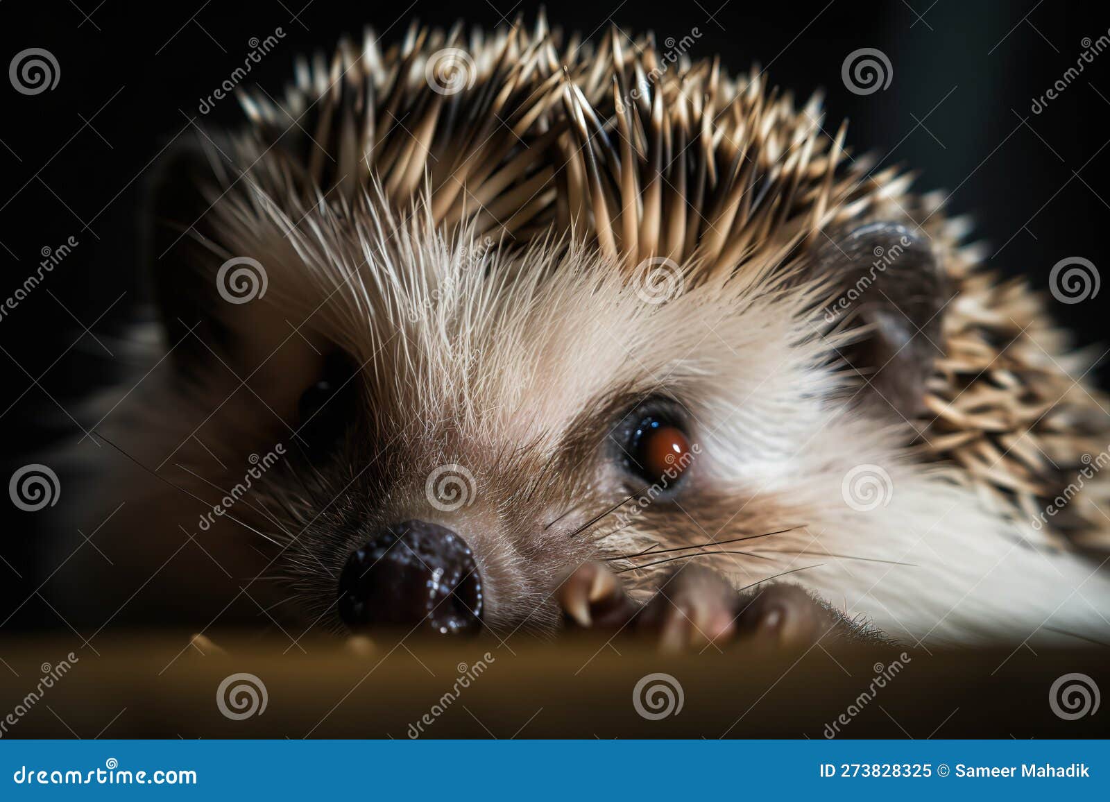 A Comical and Curious Hedgehog Poking Its Nose Around - this Hedgehog ...