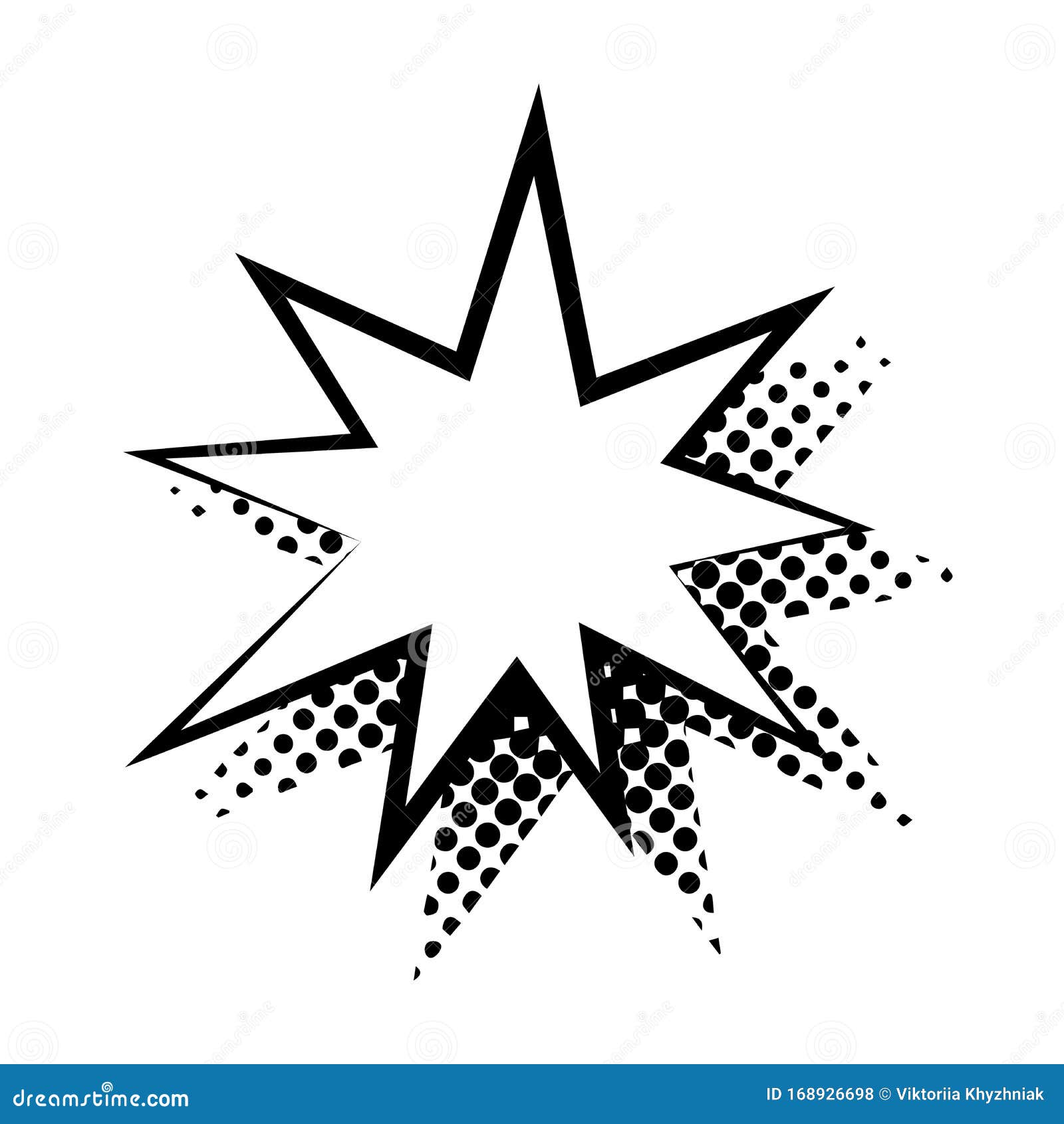Dialogue Bubble in Star Form Vector Flat Isolated Stock Vector ...