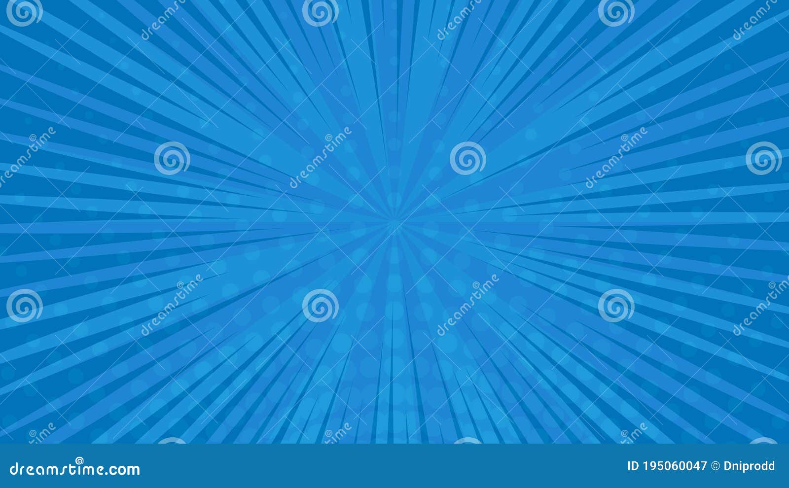 Blue Comic Book Page Background in Pop Art Style with Empty Space Stock ...