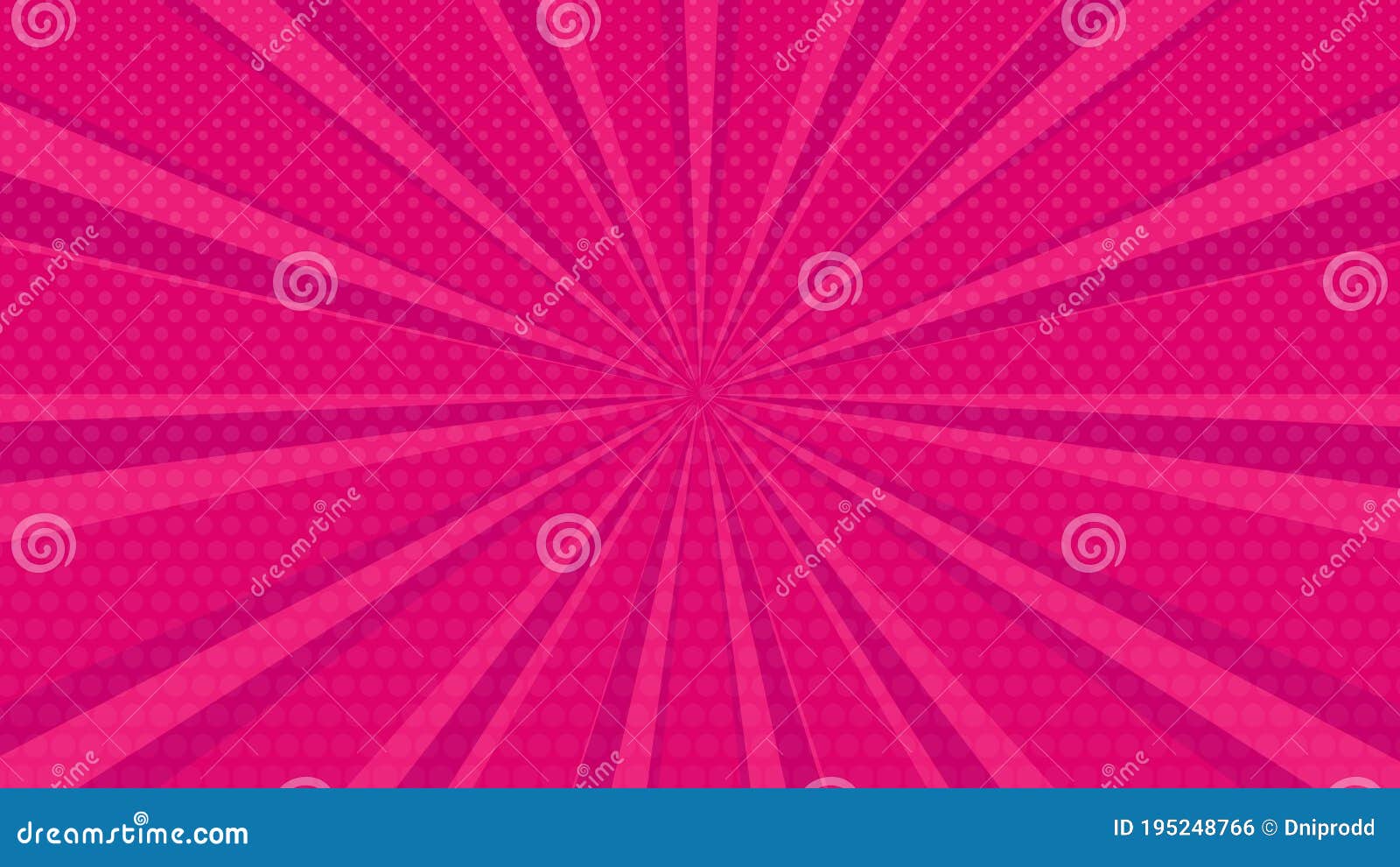 Pink Comic Book Page Background in Pop Art Style with Empty Space Stock ...